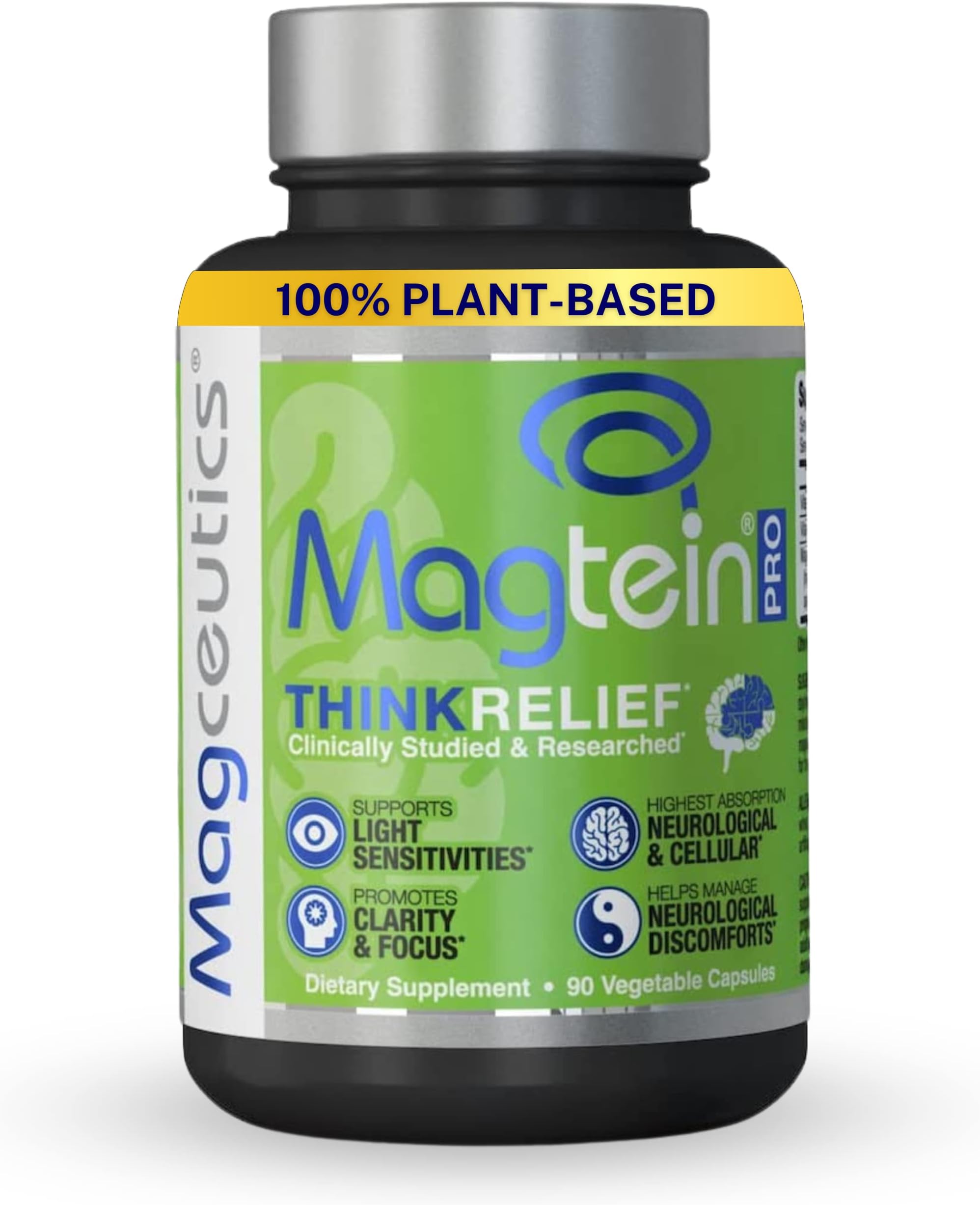 Amazon.com: Magtein Magnesium L-Threonate, Improve Brain Health, Memory ...