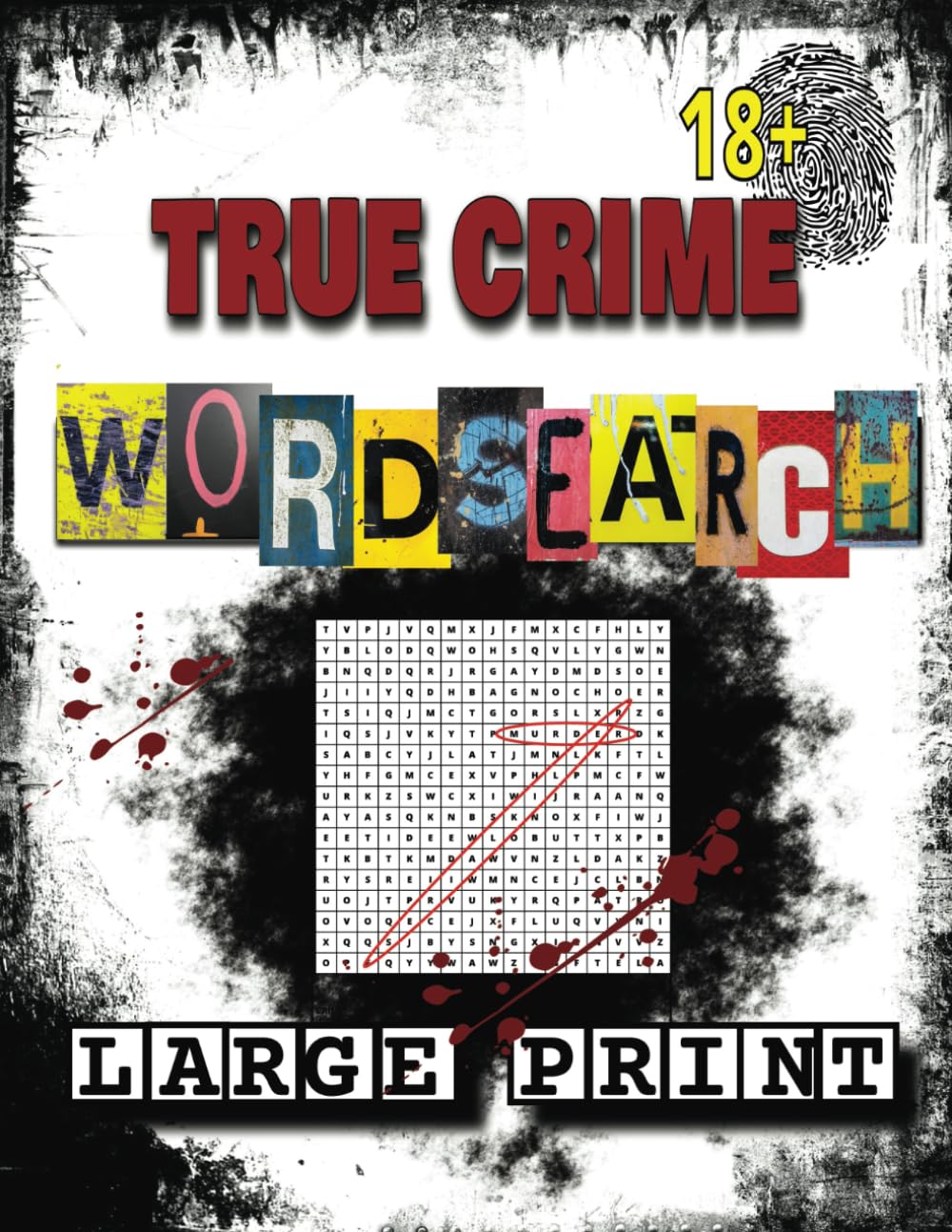 True Crime Wordsearch: Large Print, Entertaining, Crimes, Clues, Cold ...