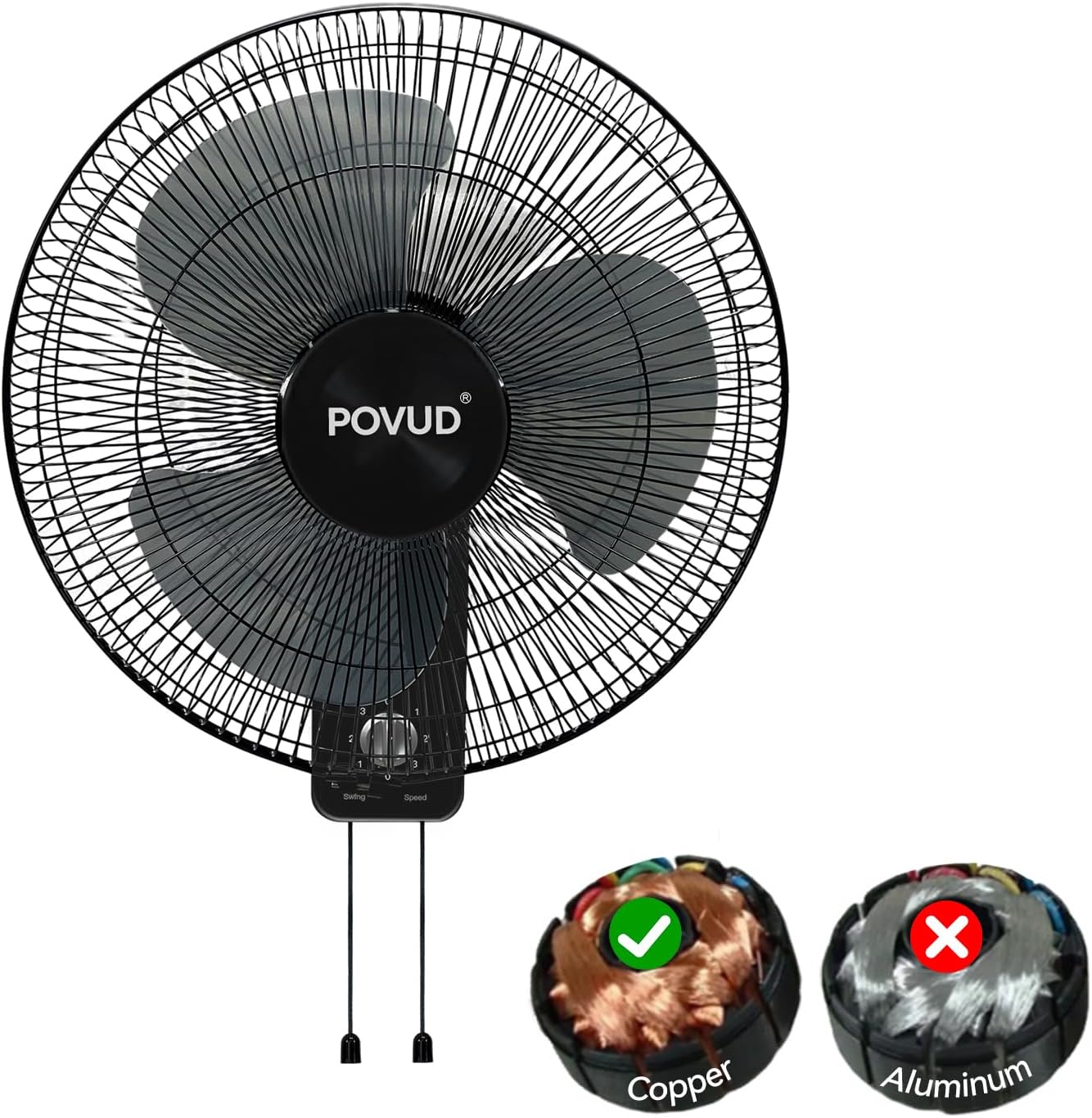 Amazon.com: SPT SF-16W81 16" Wall Mount Fan with Remote Control : Home ...