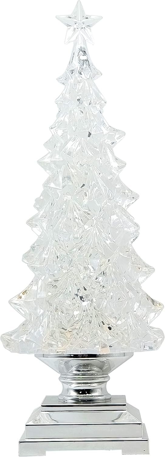 Amazon.com: 'Victory Creative Lighted Water Globe Xmas Tree Spinner 12. ...