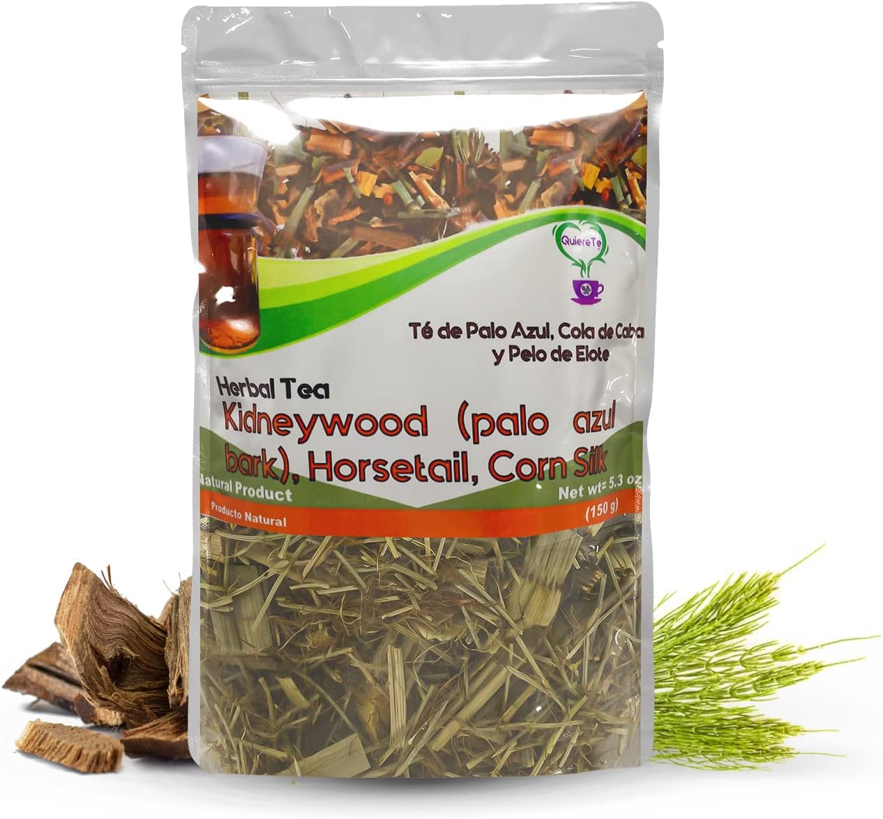 Amazon.com : Palo Azul Tea, Kidneywood, Horsetail, Corn Silk, Quiere Te ...