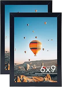 Amazon.com - JCJMY 6x9 Picture Frame Set of 2 Black for Wall Hanging or ...