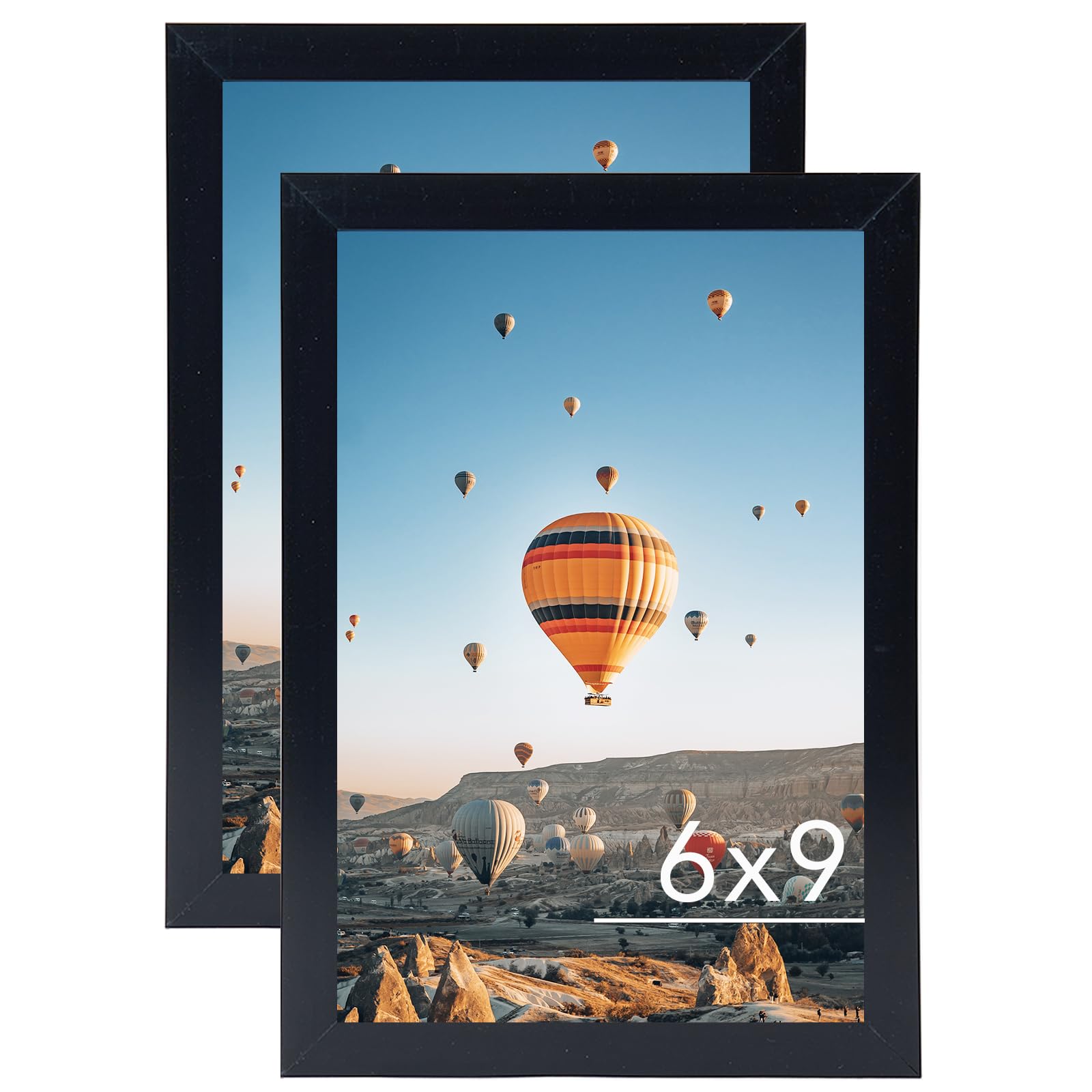 Amazon.com - JCJMY 6x9 Picture Frame Set of 2 Black for Wall Hanging or ...