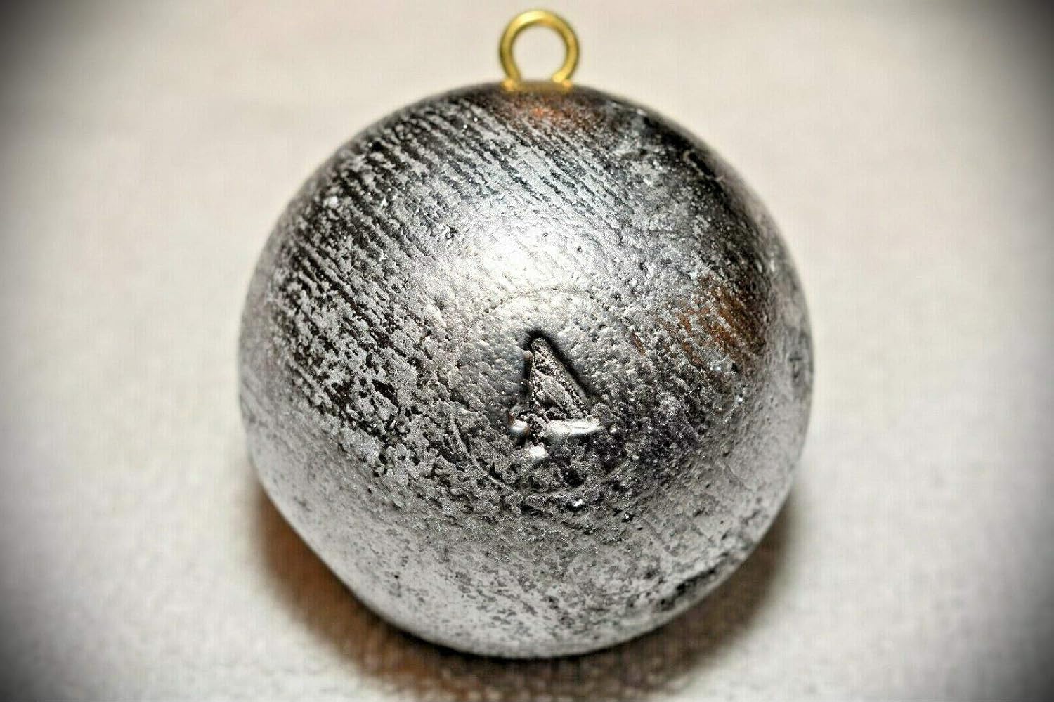 Amazon.com : 64oz (4 Pound) Cannonball Round Deep Drop Lead Weight ...