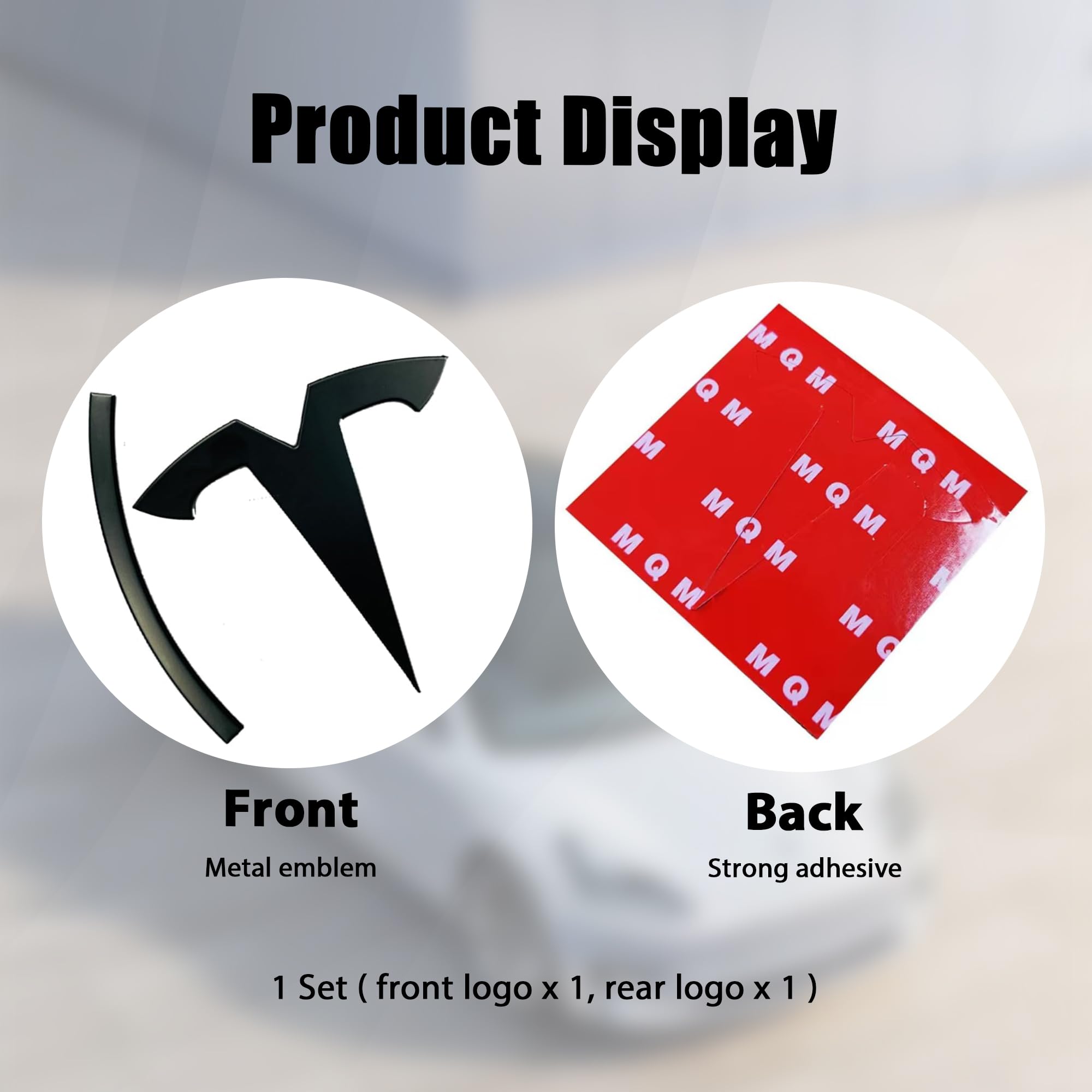 Snapklik.com : Powlamks 3D Metal Emblem Sticker For Model Y, 2Pcs ...
