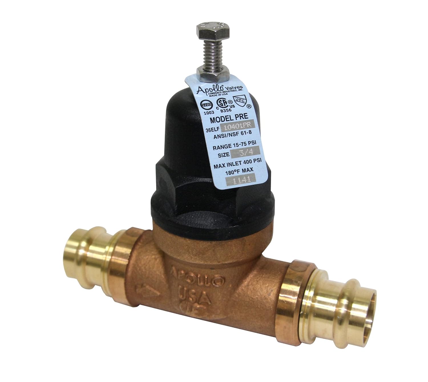 APOLLOPRESS Valves "Apollo" Press Pressure Reducing Valve, Economy, Lf ...