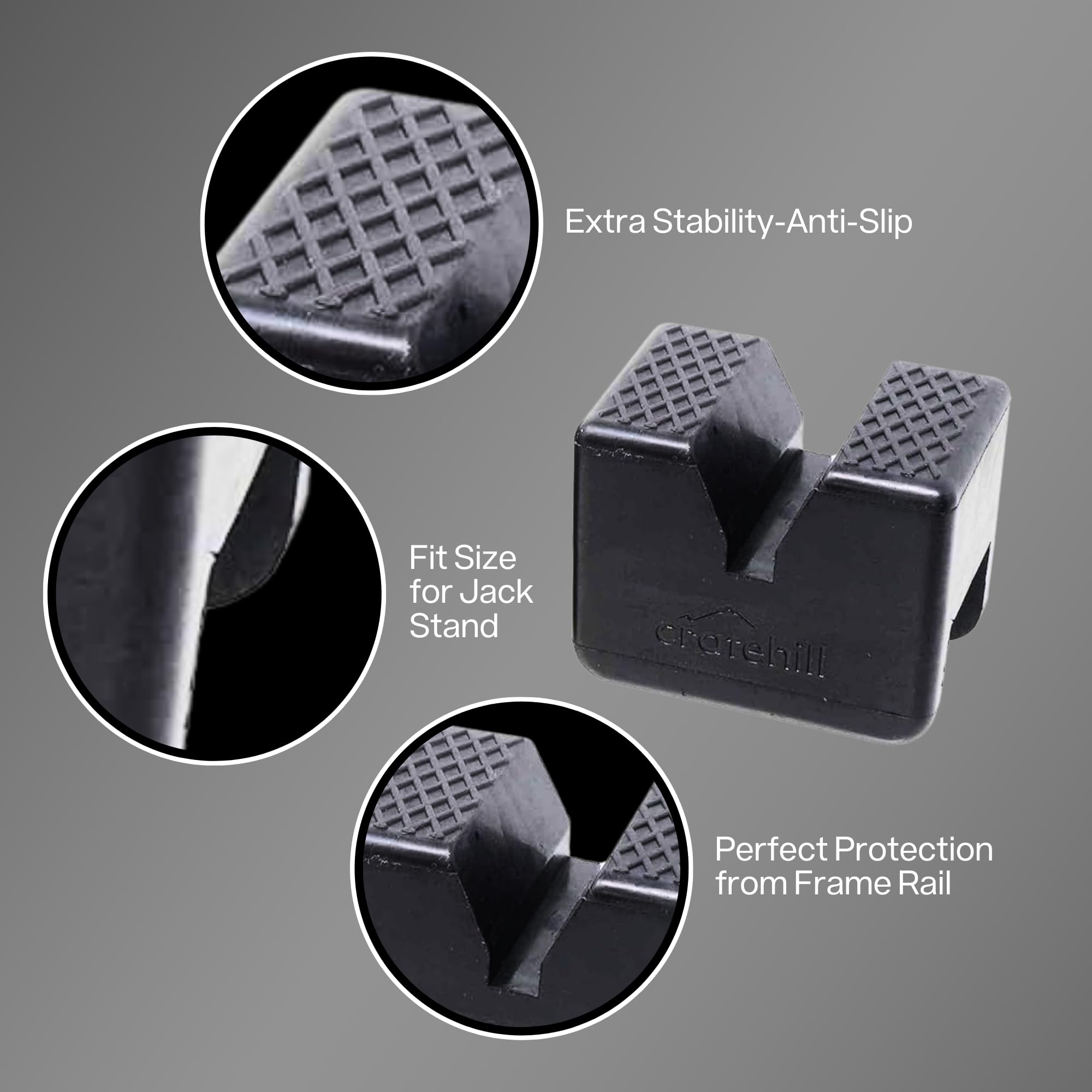 Jack Pad Adapters 8pc Jack Pad Set - Rubber Pinch Weld Adapters For ...