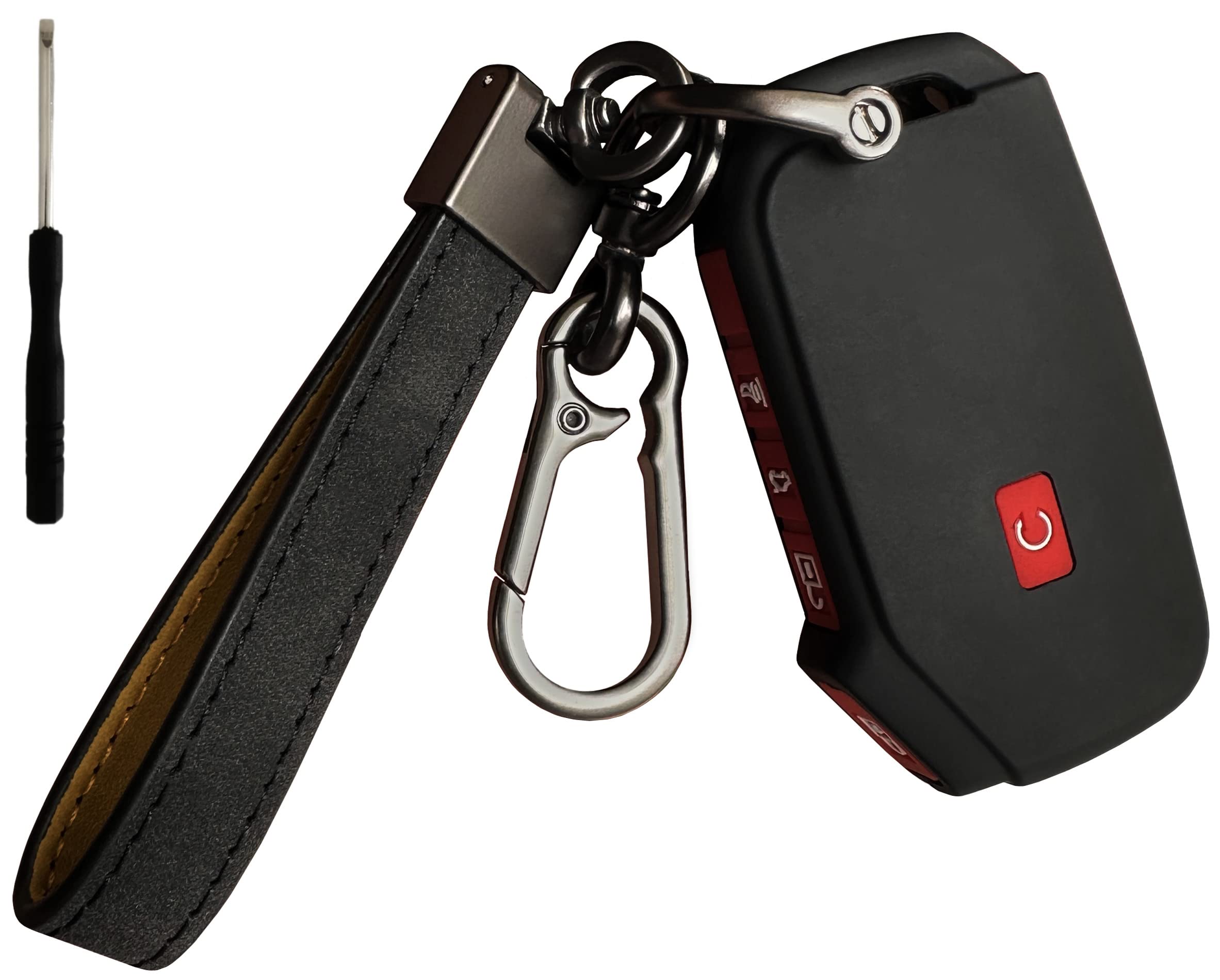 Amazon.com: REPROTECTING ABS Plastic Rubber Key Fob Cover Compatible ...