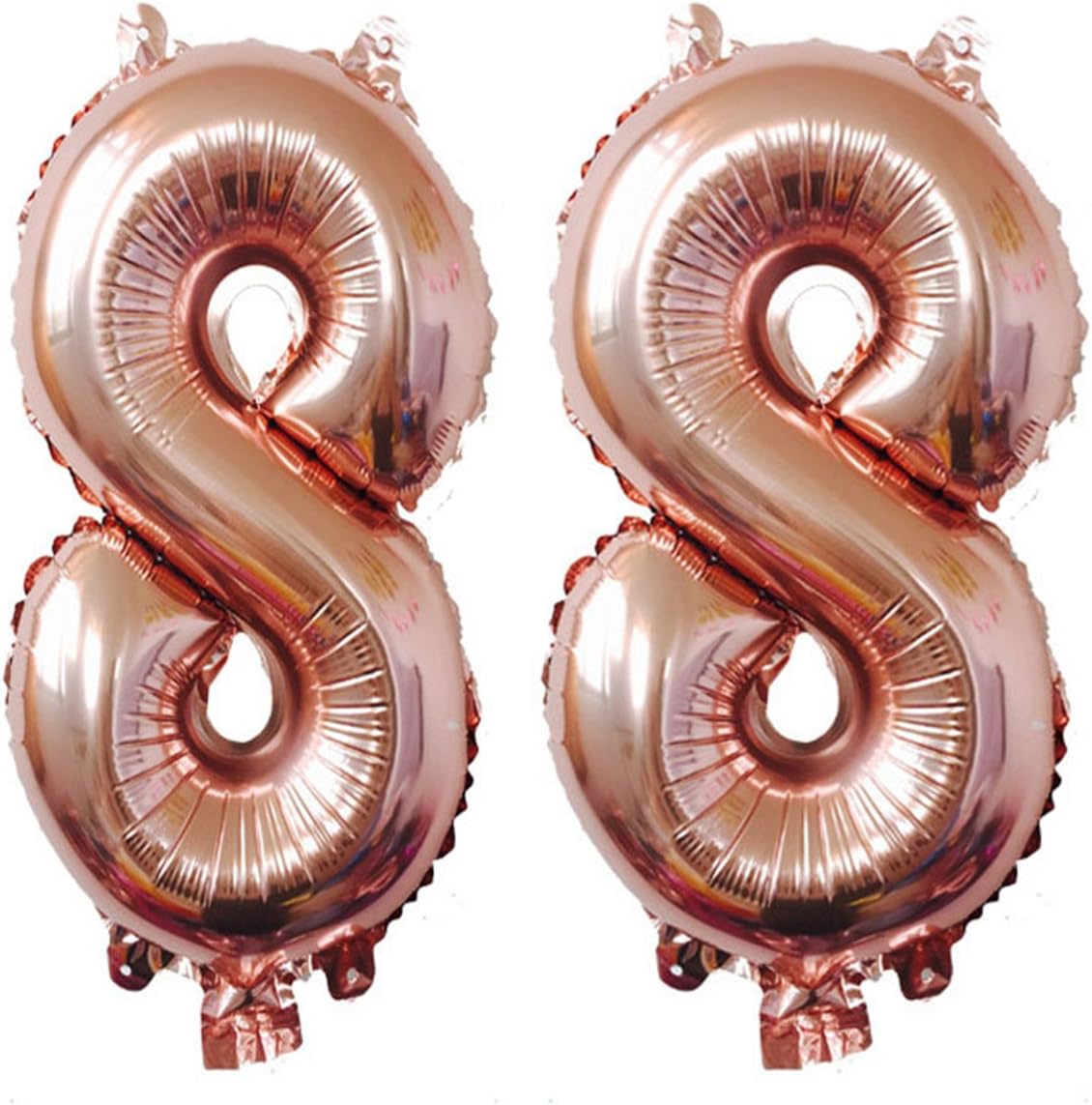 Amazon.com: 40inch Rose Gold Foil 88 Helium Jumbo Digital Number ...