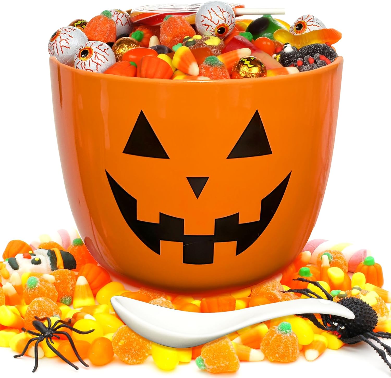 Amazon.com | steo spce Ceramic Halloween Candy Bowl, 20 oz Large Halloween Candy Holder and ...
