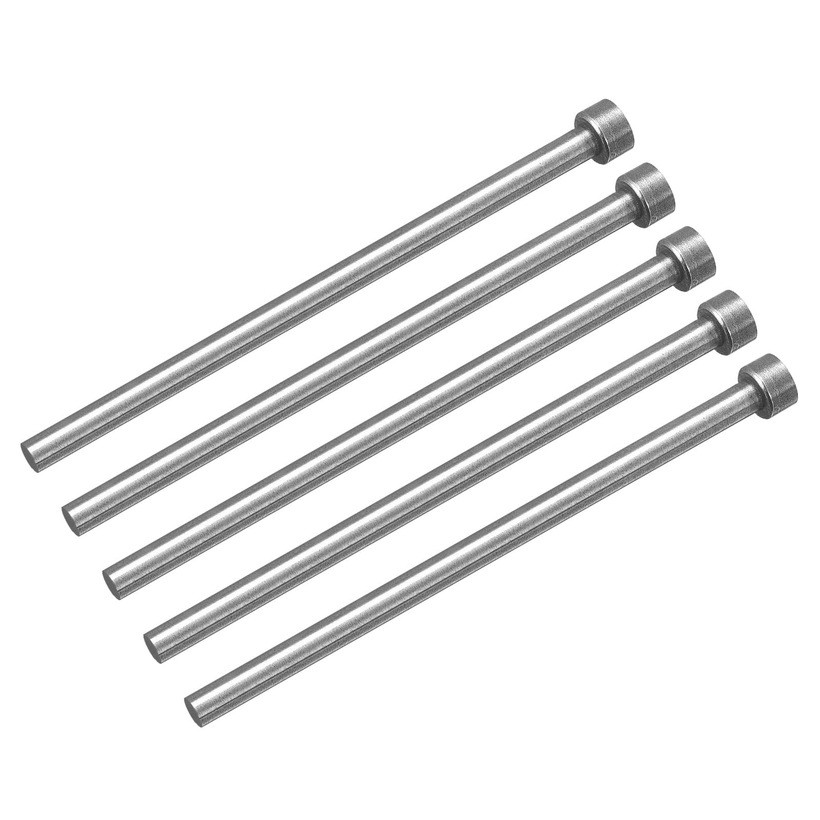 uxcell 5Pcs Straight Ejector Pins, 5mm (0.2") Dia. SKD61 Round Tip ...
