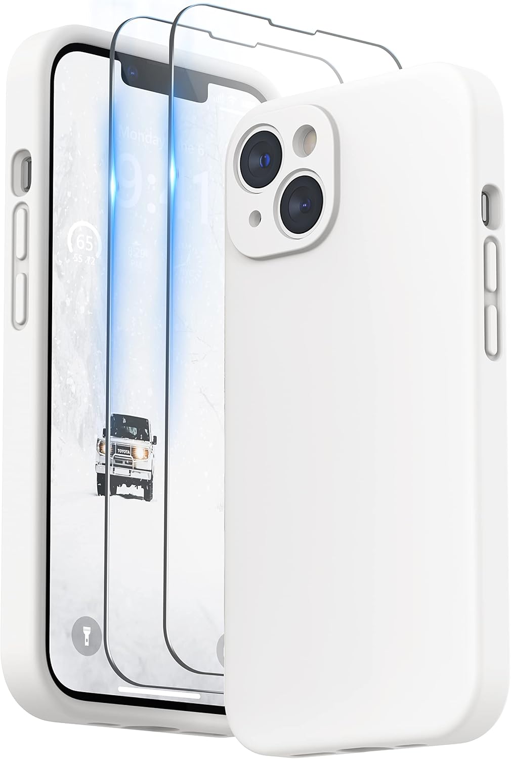 Amazon.com: SURPHY Case for iPhone 14 Plus Case with Screen Protector ...