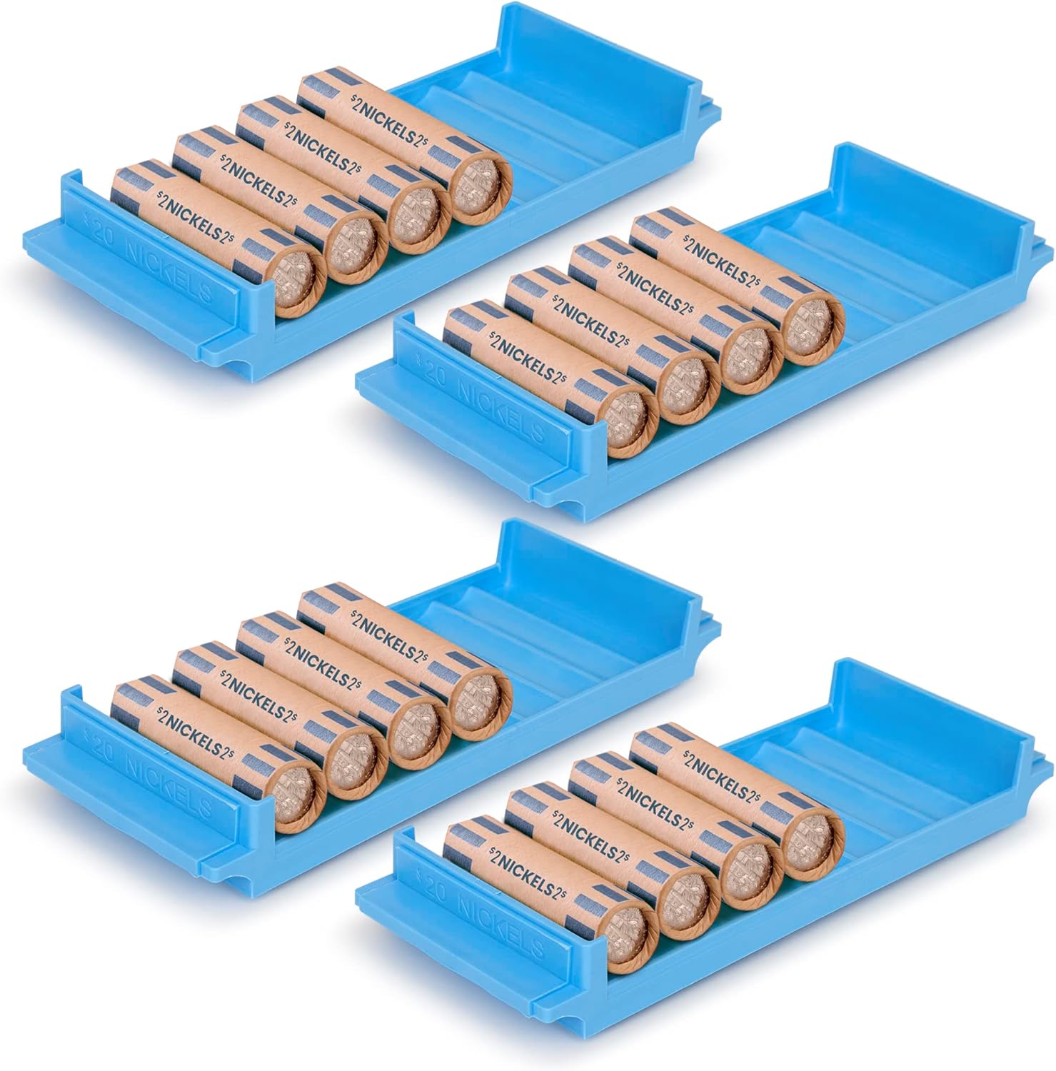 Amazon.com : Rolled Coin Storage Organizer, Coin Wrappers Storage Coin ...