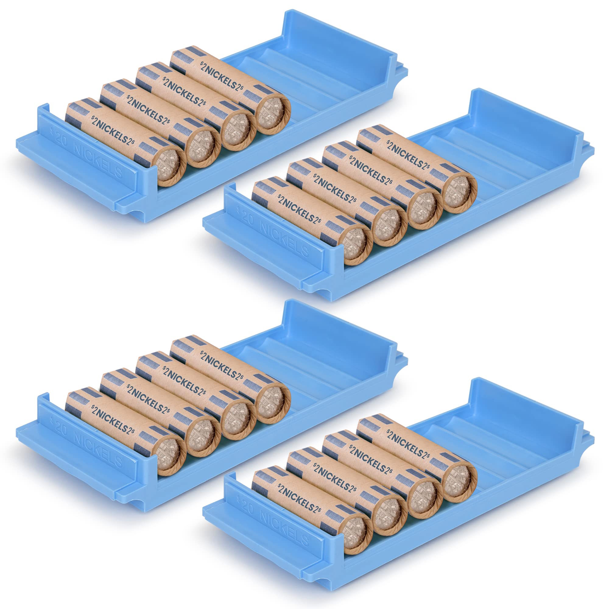 Amazon.com : Rolled Coin Storage Organizer, Coin Wrappers Storage Coin ...