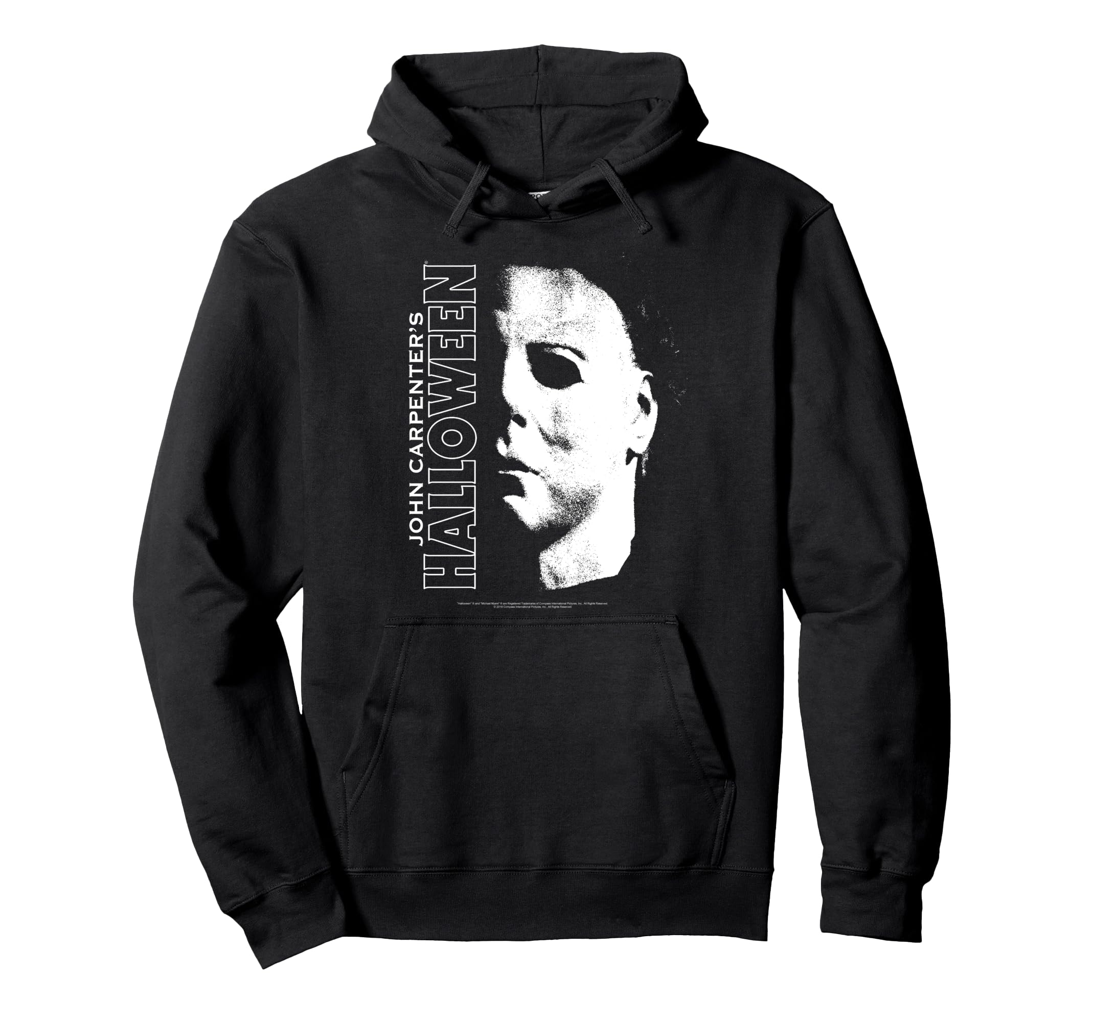 Amazon.com: Halloween Michael Myers Large Face Pullover Hoodie ...