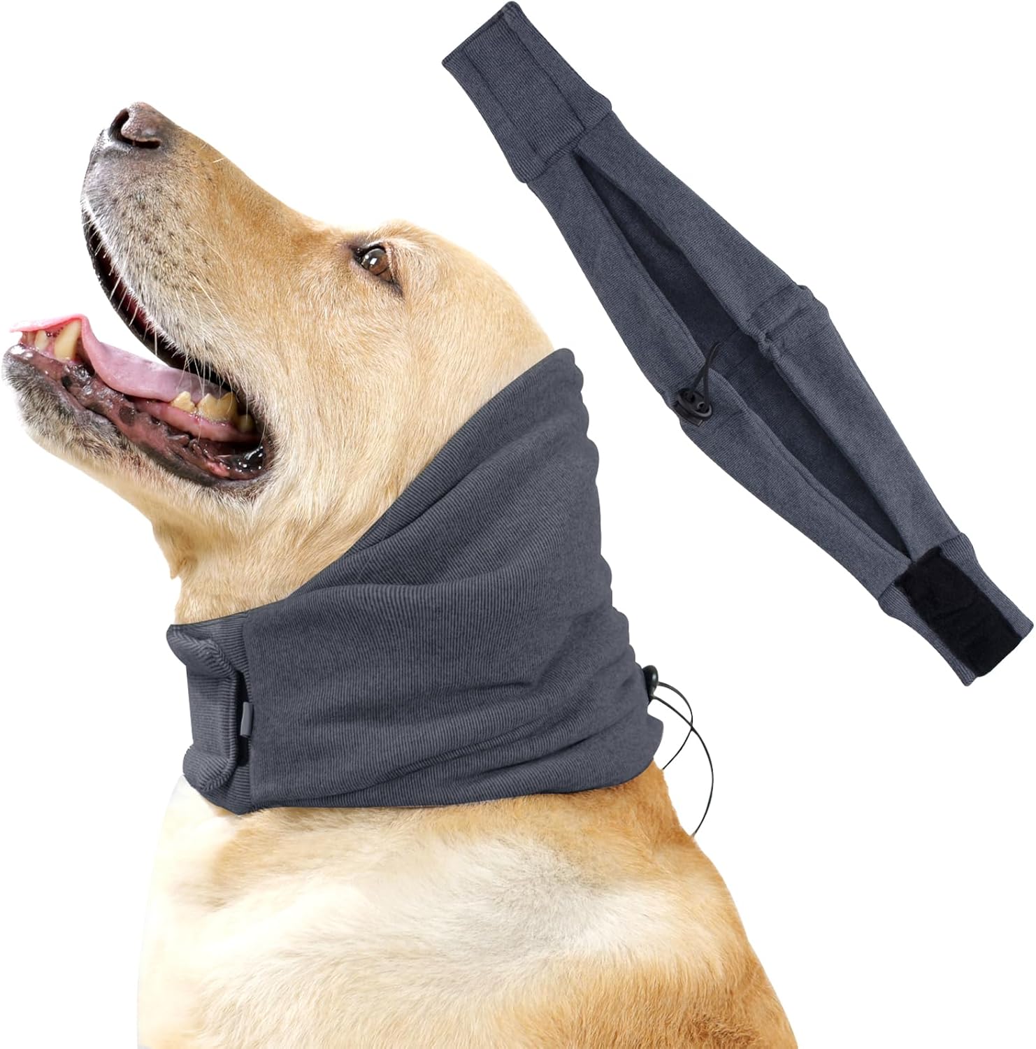 Amazon.com : Dog Calming Headband Hoodie Ear Wraps for Dogs Noise ...