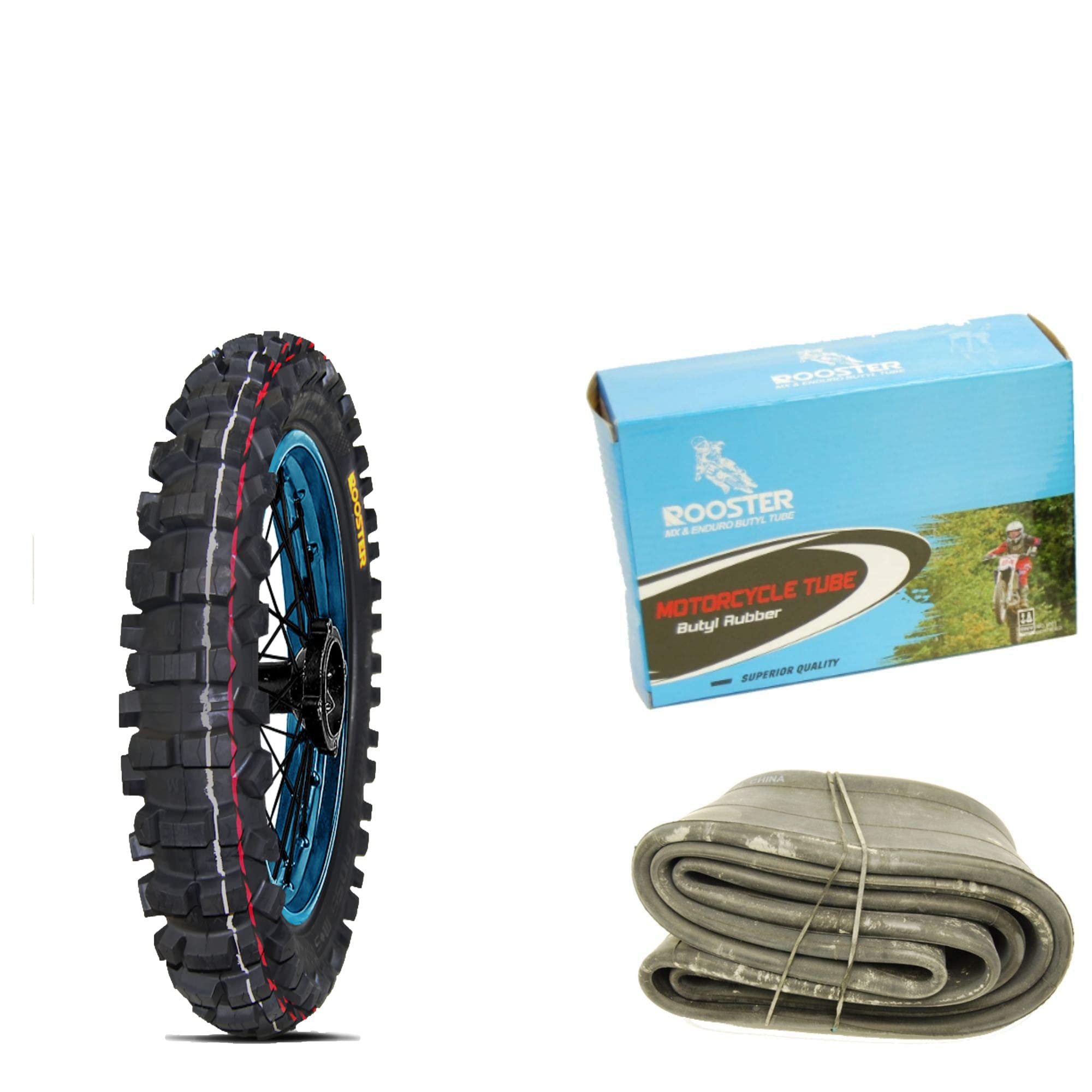 Dirt Bike Boots Rooster MX3 80/100-12 Rear Dirt Bike Tire - Heavy Duty ...