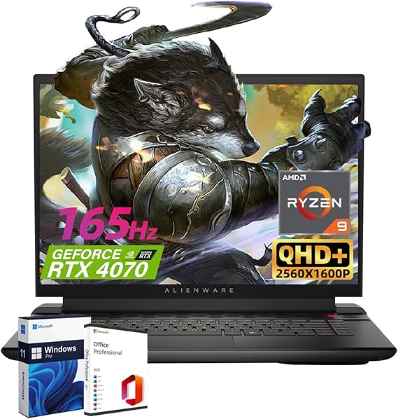 Amazon.com: Alienware M18 R1 Gaming Laptop Computer - 18" QHD+ 165Hz ...