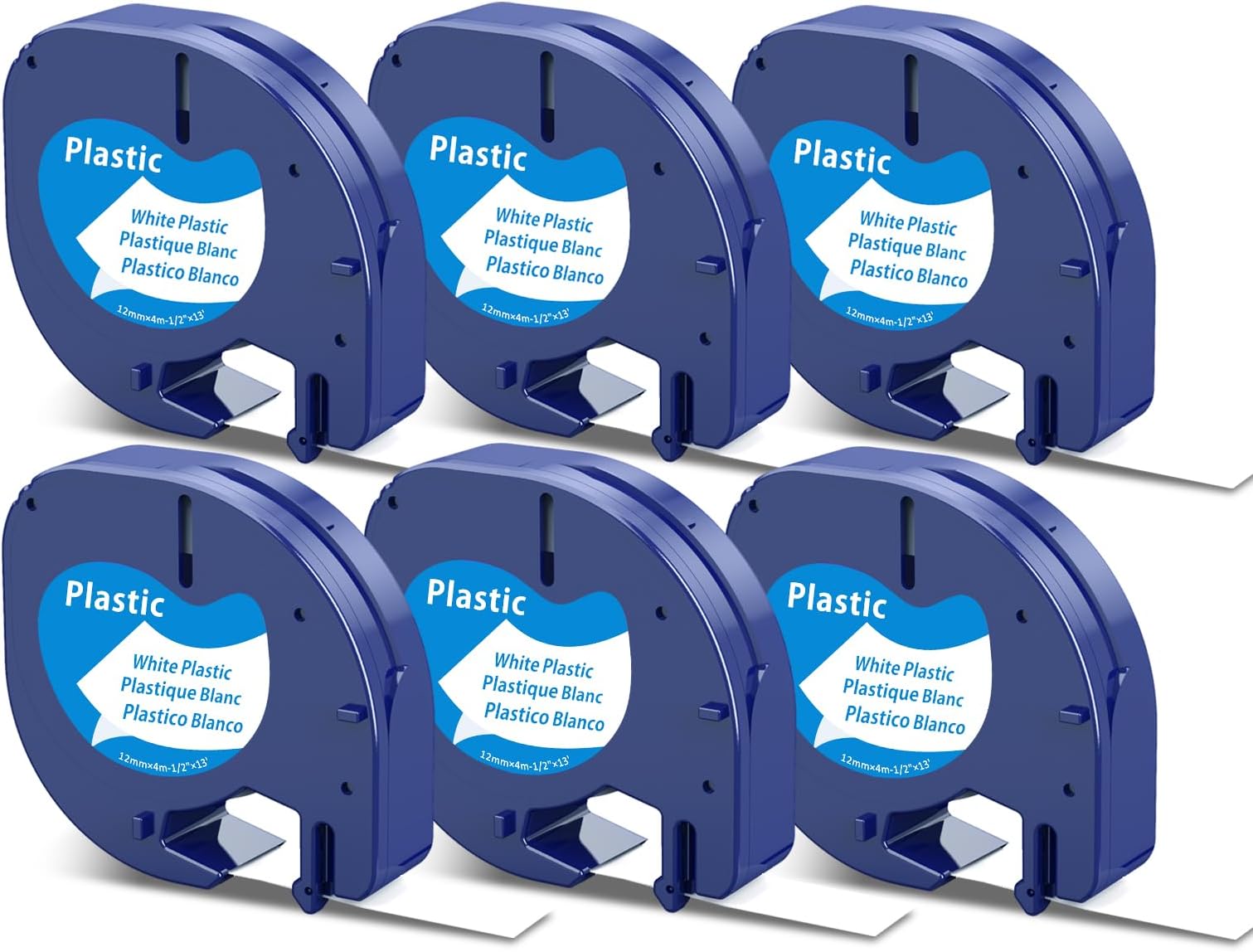 Compatible Dymo LetraTag Refills White Plastic Label Maker Refill 91331 ...