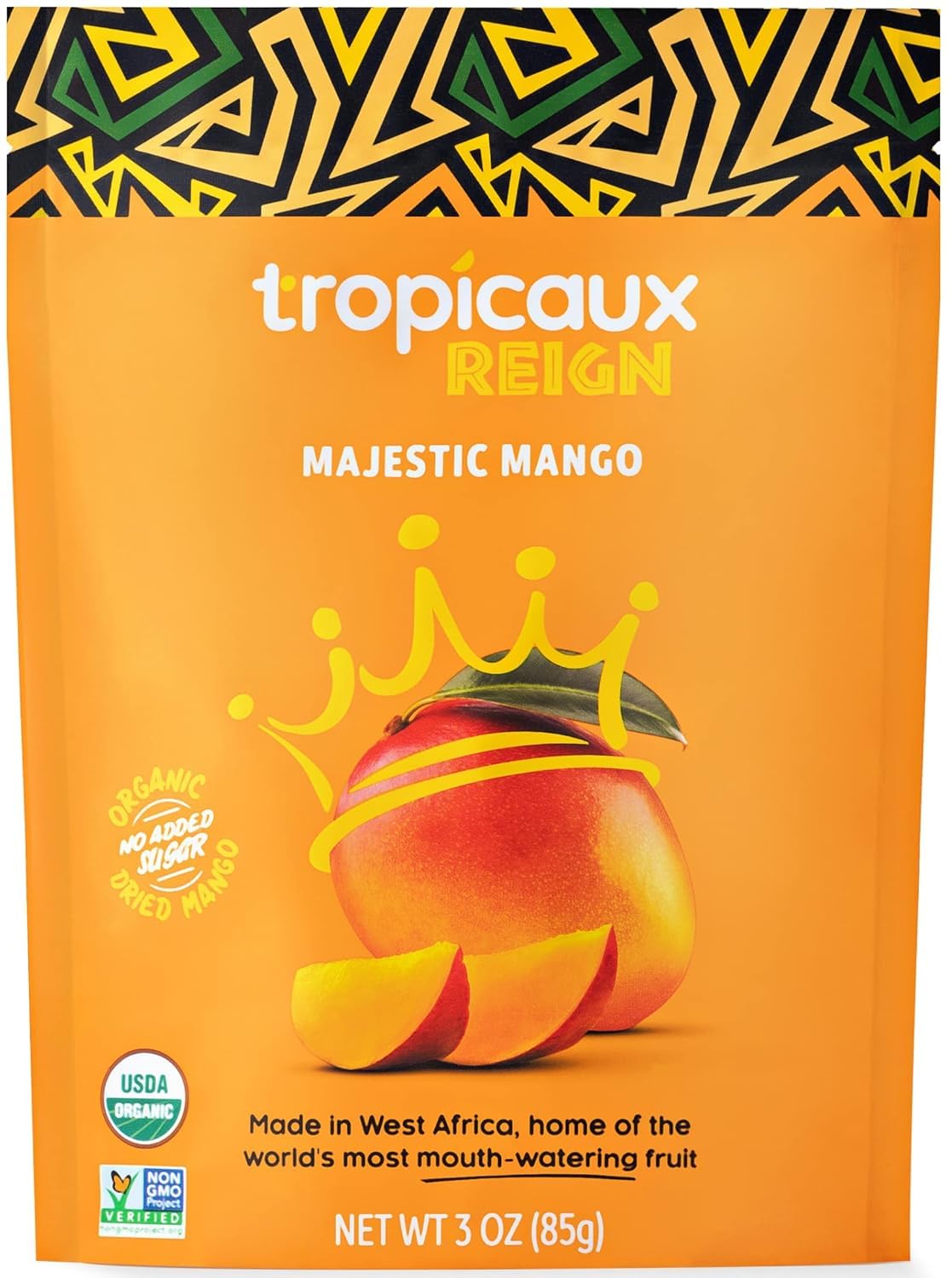 Amazon.com: Organic Dried Mango No Sugar Added, 3oz, Pack of 6 (18oz ...