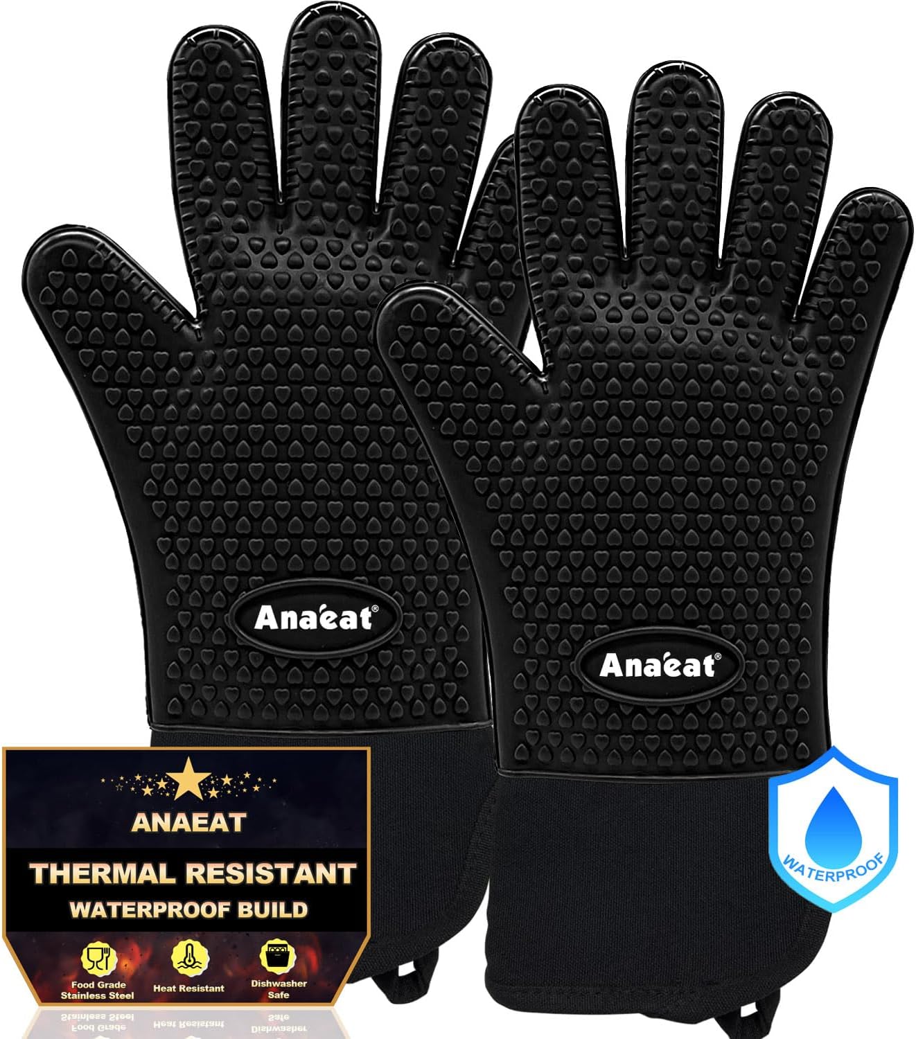 MEATER Mitts | Heat Resistant Premium Gloves for The BBQ, Kitchen or ...