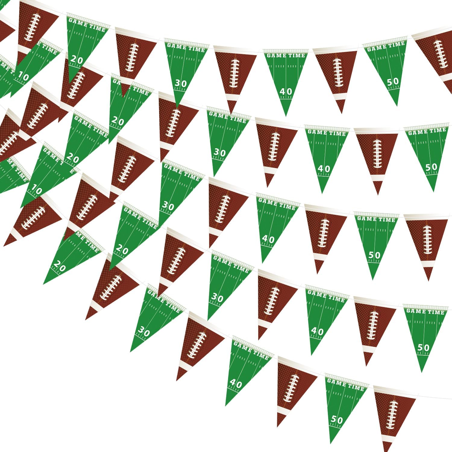 Amazon.com: 5 Packs Football Birthday Banner Football Party Banner ...