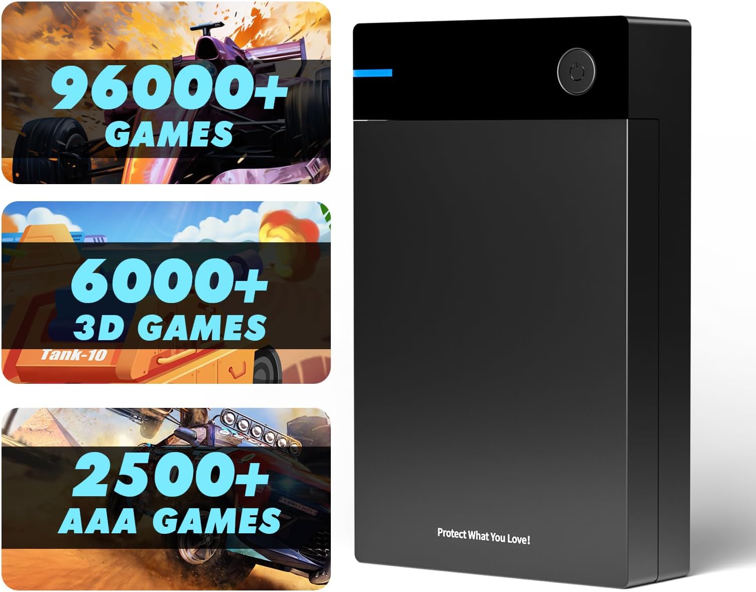 Amazon.com: Kinhank 12tb Retro Game Hard Drive with 96000+ Games, Retro ...