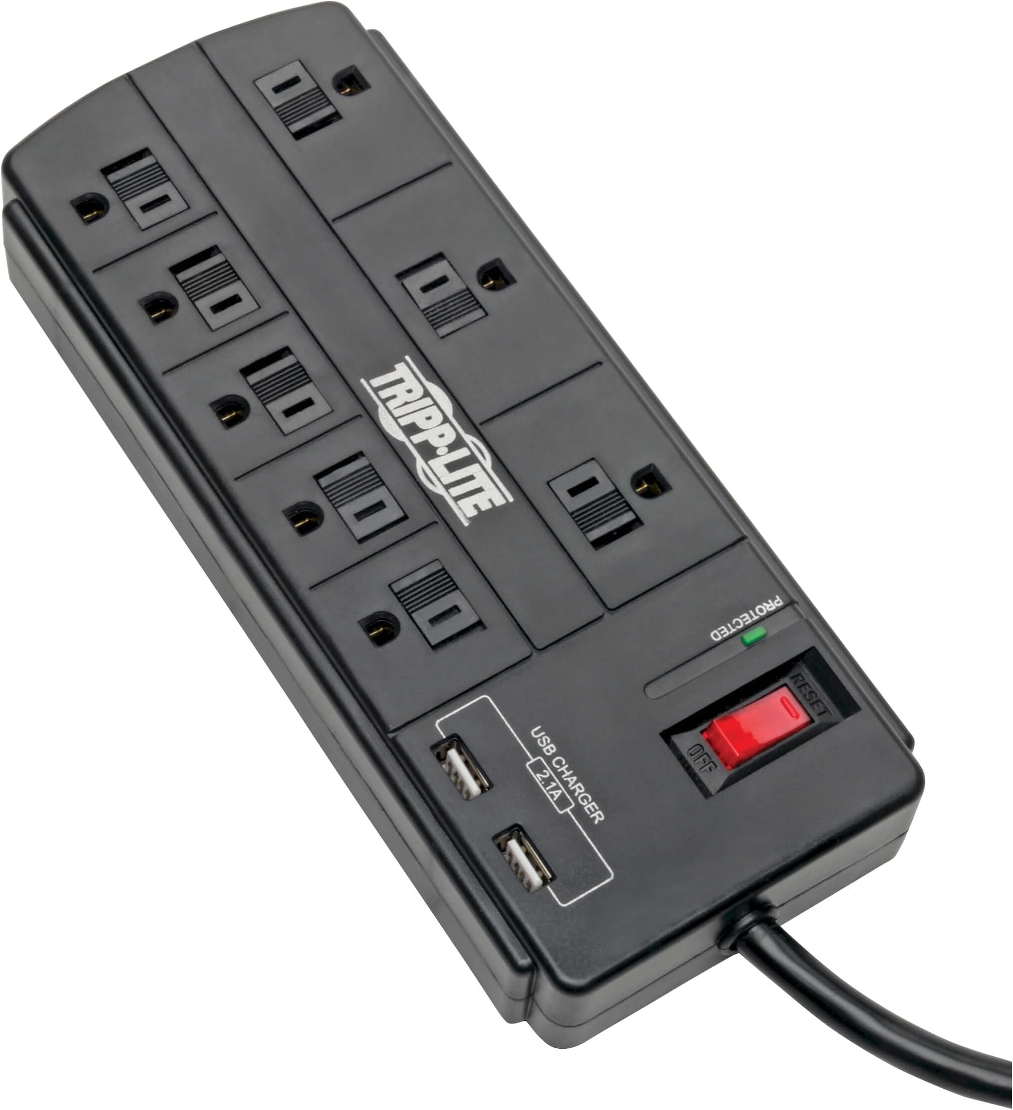 Amazon.com: Tripp Lite Surge Protector with USB Charging, 8 Outlet ...