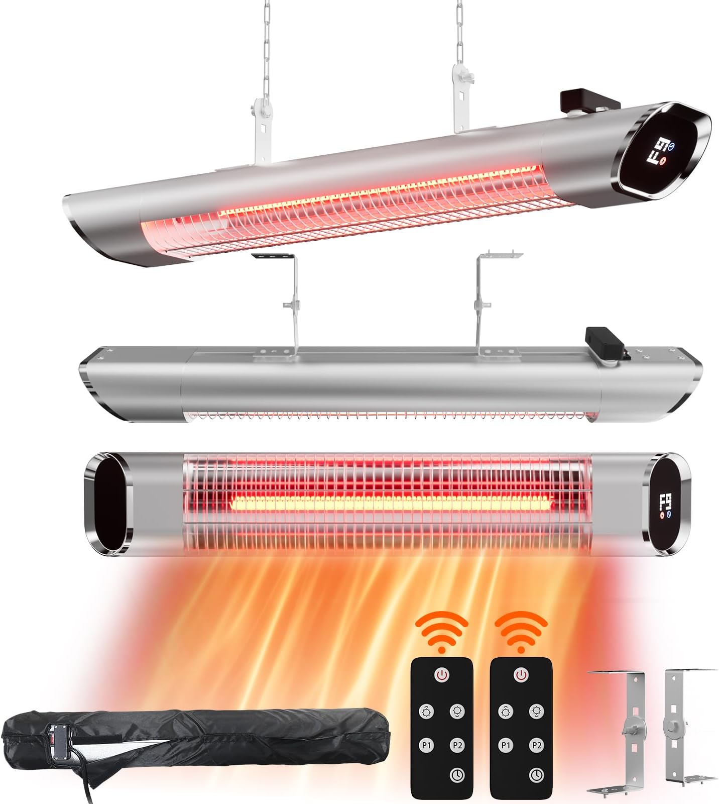 Amazon.com: Solary Infrared Electric Outdoor Heaters for Patio - Wall ...