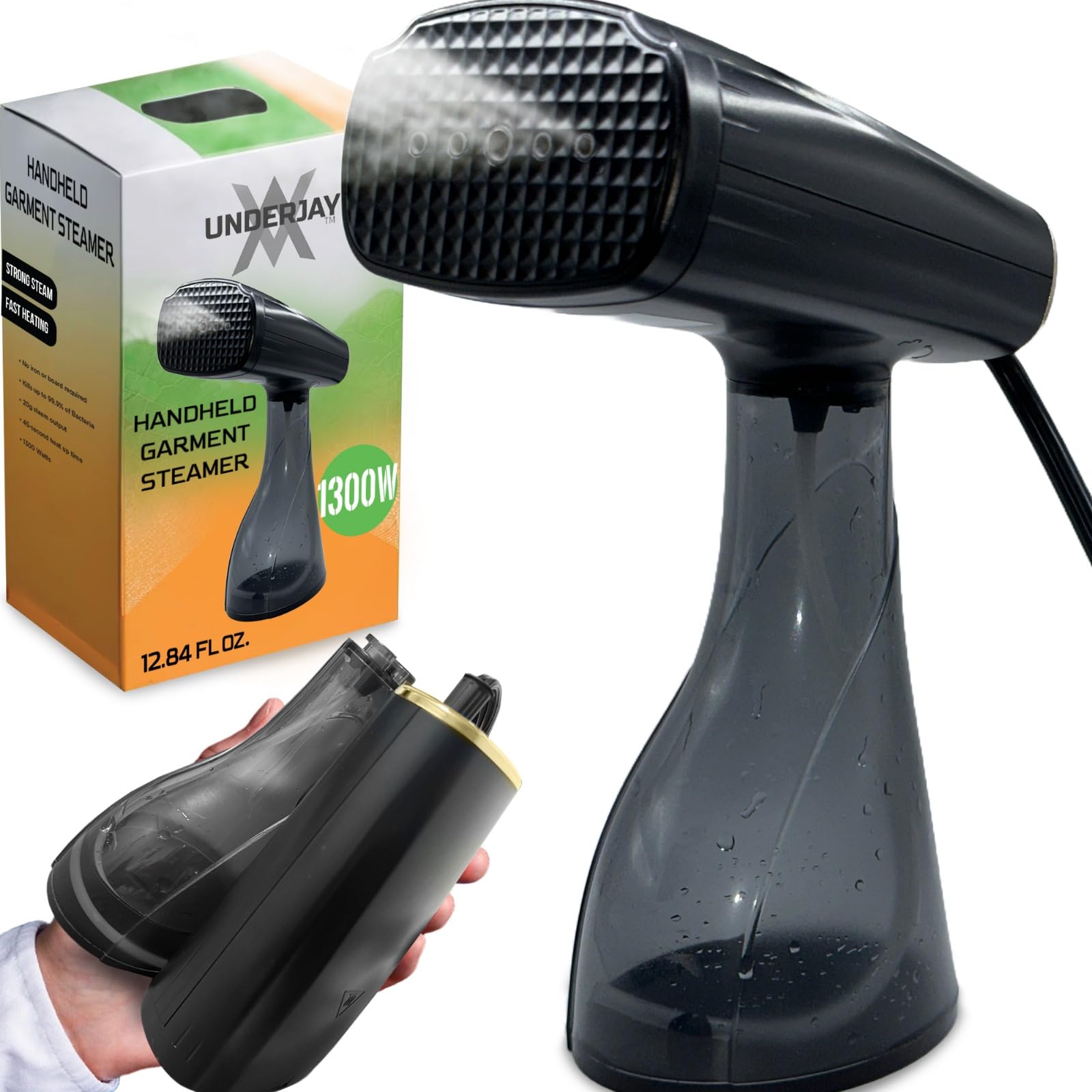 Amazon.com: UNDERJAY 1200W Steamer for Clothes | Compact Handheld ...