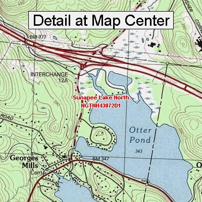 Amazon.com : USGS Topographic Quadrangle Map - Sunapee Lake North, New ...