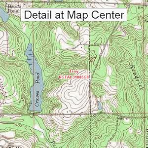 Amazon.com : USGS Topographic Quadrangle Map - Troy, Alabama (Folded ...