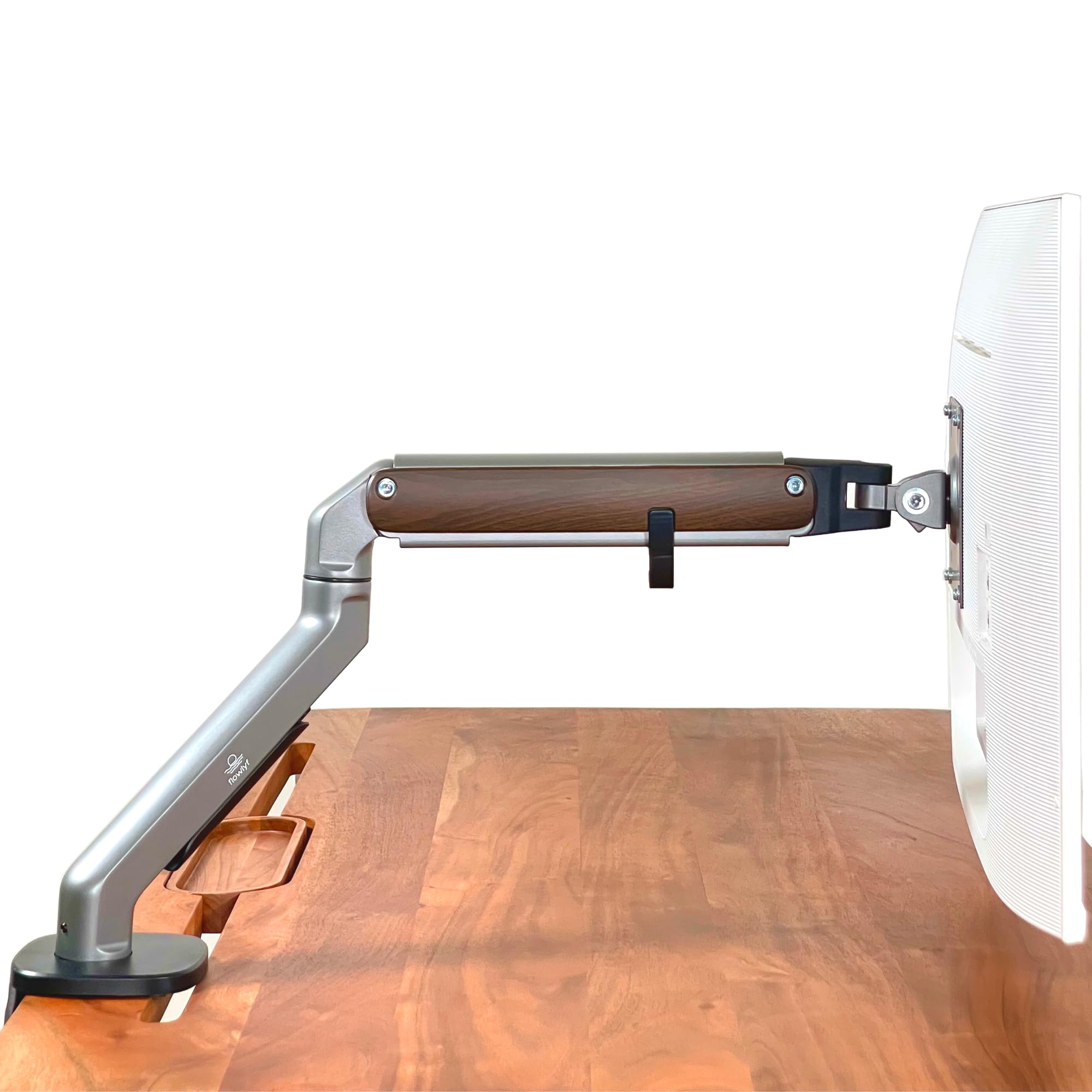 Flowlyf Wooden Premium Monitor Arm | 17-32" Screen Monitor mount ...