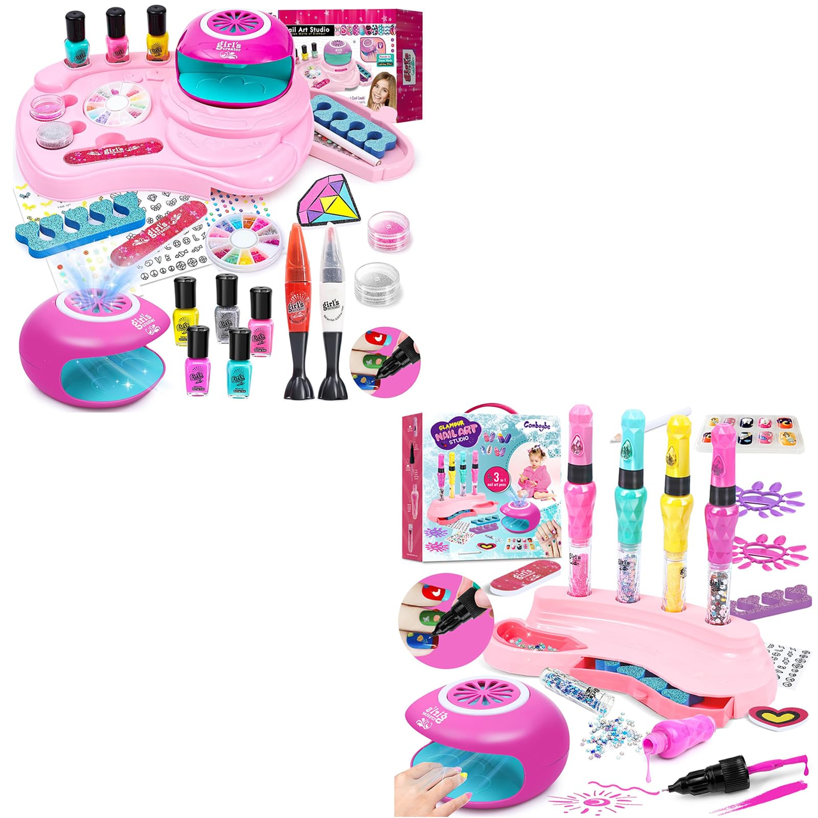 Amazon.com : Combaybe Kids Nail Polish Set for Girls - Girls Toys 8-10 ...