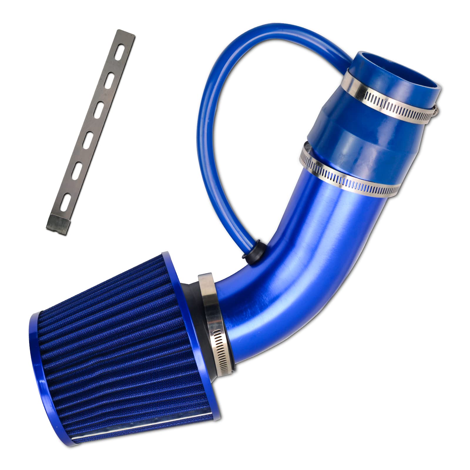 Amazon.com: 3inch Cold Air Intake Pipe With Filter Blue, 3" Universal ...