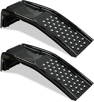 Rockland 4 Ton 8000 LBS Solid Steel Car Ramp Set, 35" L x 13" W x 9" H ...
