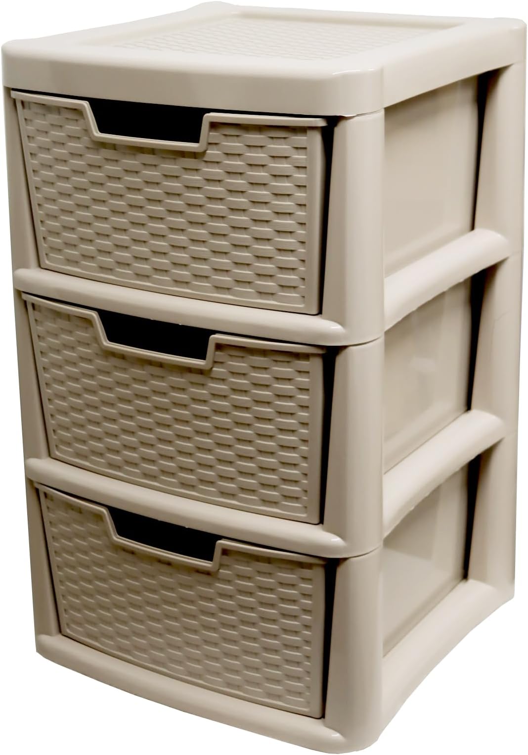 Sundis drawer box, plastic, set of 3, Colour: cappuccino : Amazon.co.uk ...