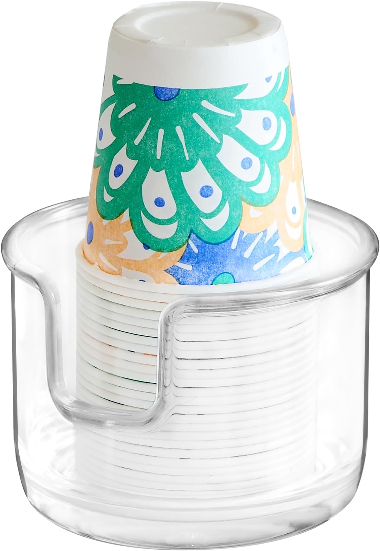 Amazon.com: Youngever 2 Pack Plastic Disposable Paper Cup Dispenser ...