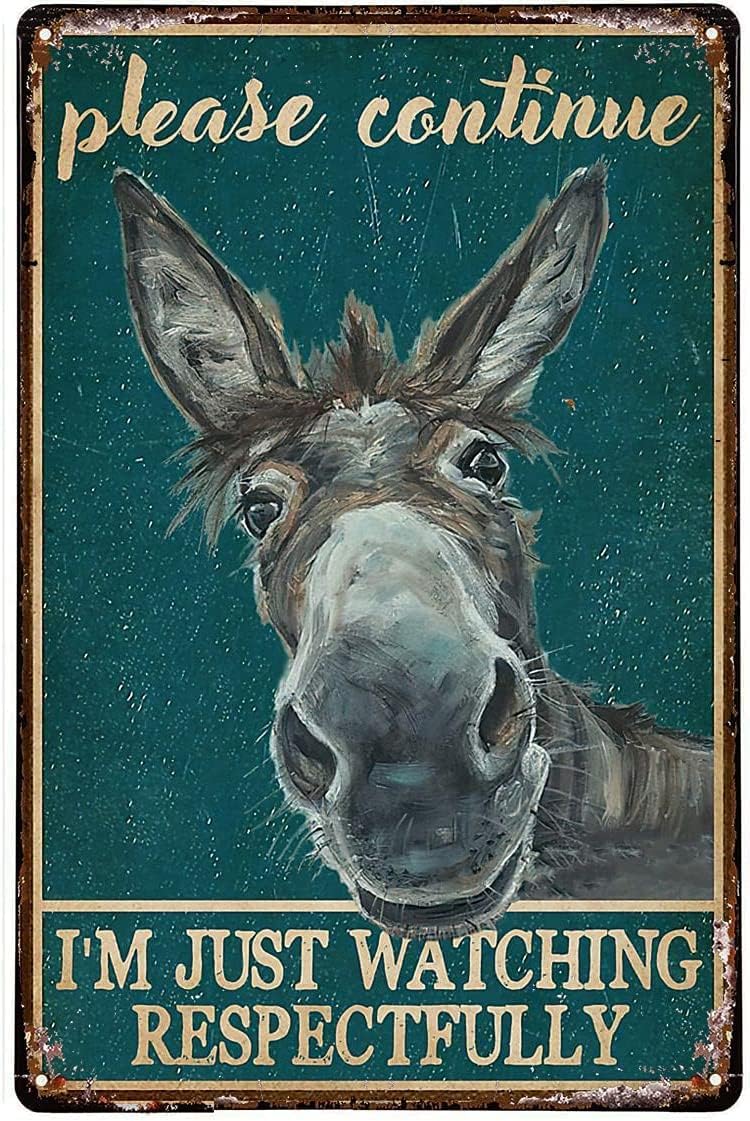 Amazon.com: Vintage Metal Signs for Kitchen Metal Sign Please Continue ...