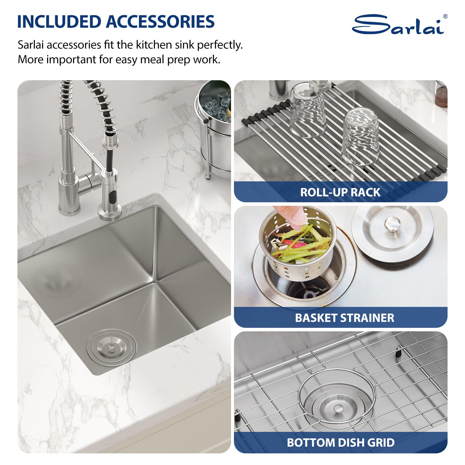 Snapklik.com : 17 Undermount Bar Sink - 17x17 Undermount Kitchen Sink ...