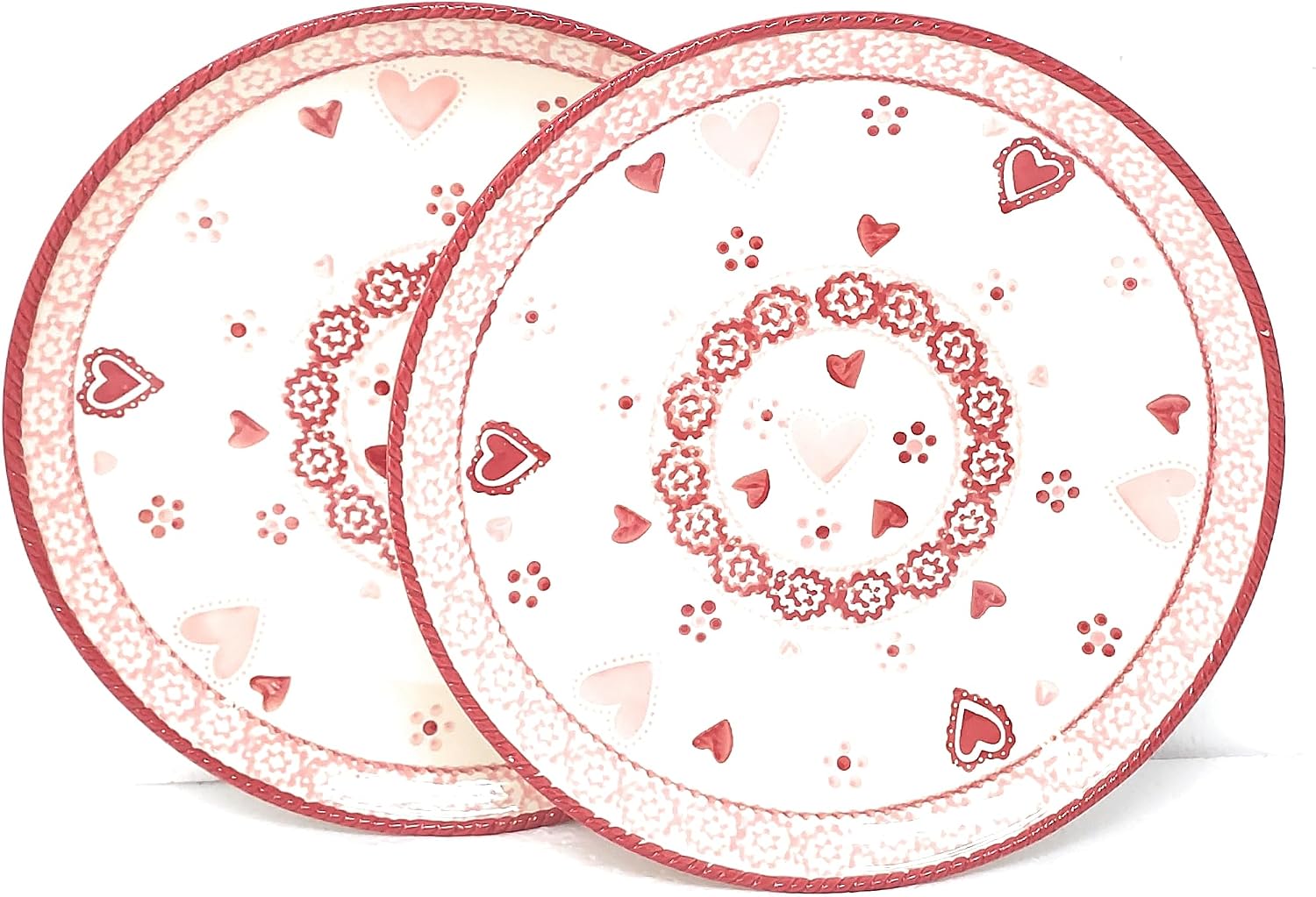 Amazon.com | Temp-tations Cupped Dinner Plates: Set-of-2, Dinnerware ...