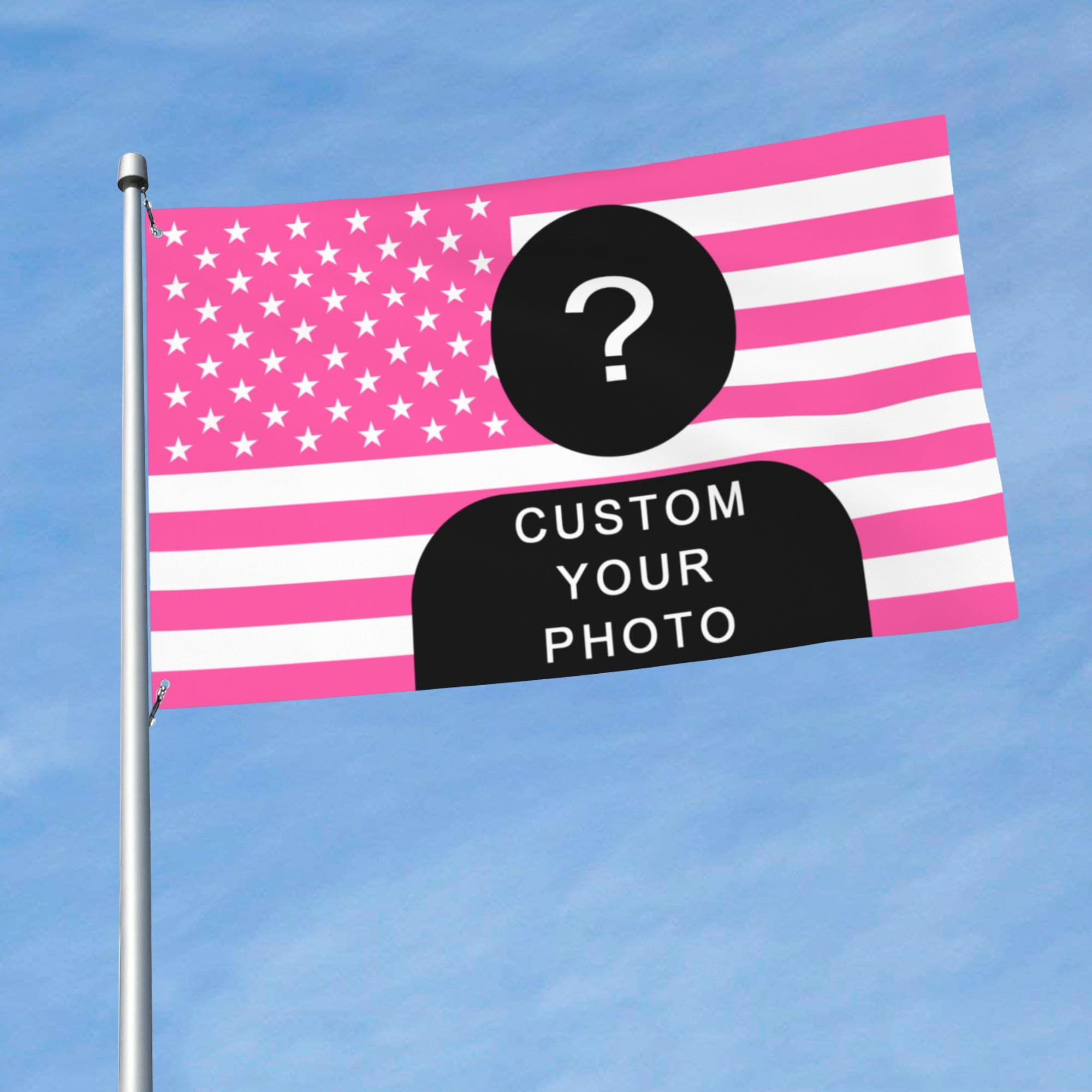Amazon.com : ANSTING Custom America Flag with Photo Personalized ...