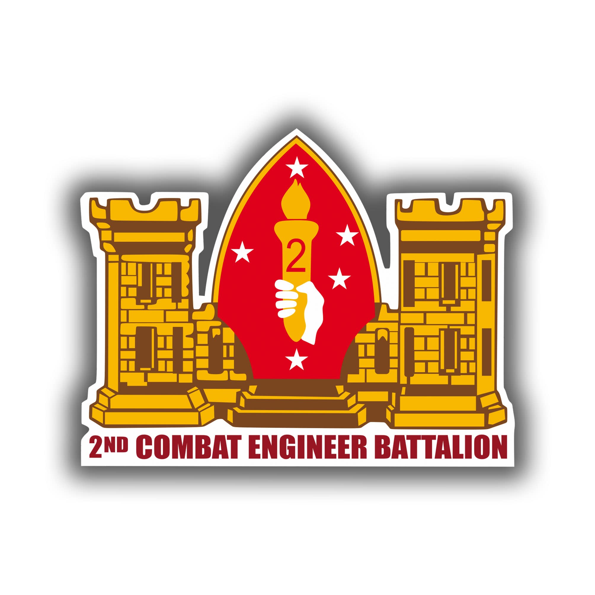 Army Combat Engineer Decals Army Engineers Flag
