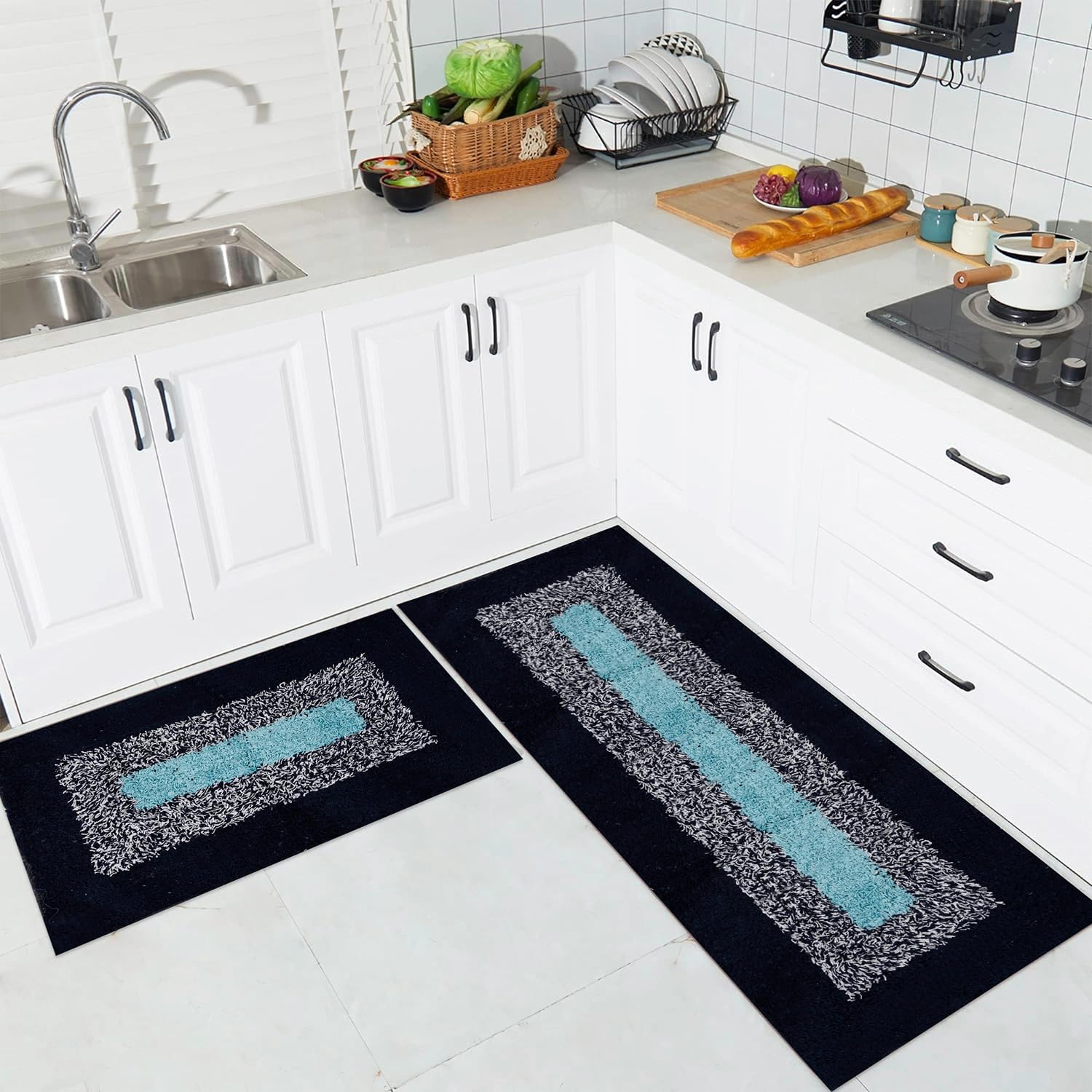 Kuber Industries Kitchen Set | Luxury Kitchen Floor Door Mat Runner Set ...