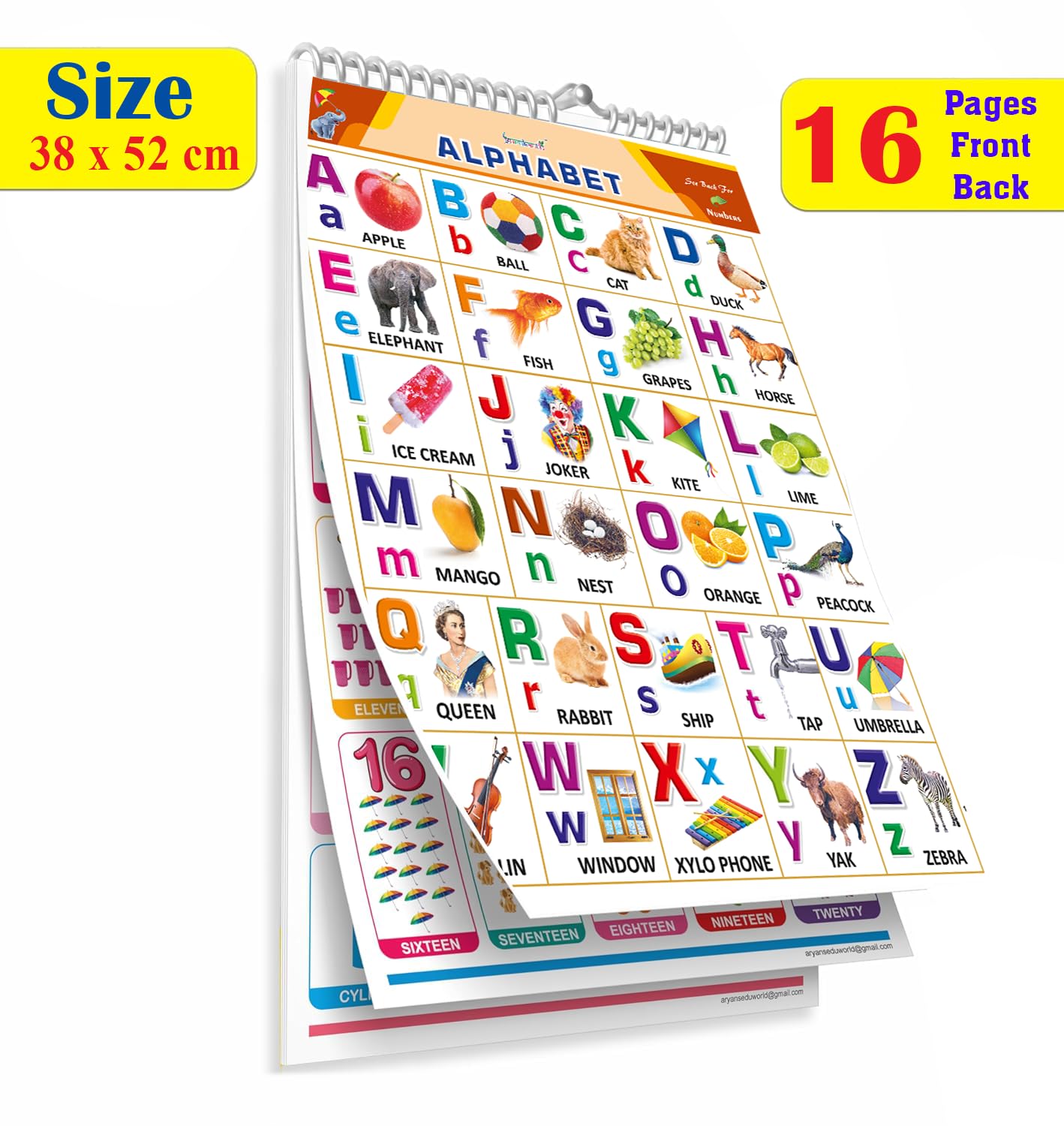 All In One English Abcd Chart For Kids 16 Charts | Desertcart INDIA