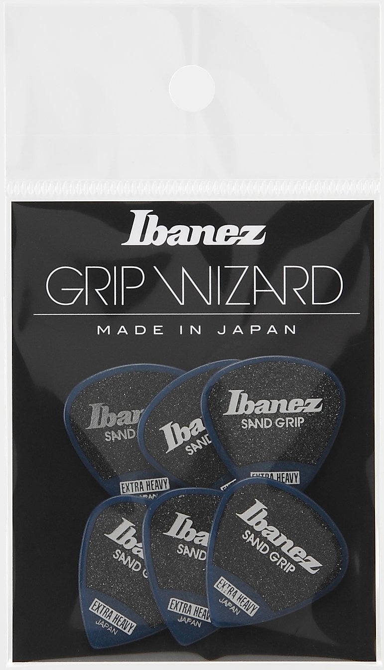 Snapklik.com : Ibanez PPA16XSG Wizard Series, Sand Grip Picks 6 Pack 1.2mm