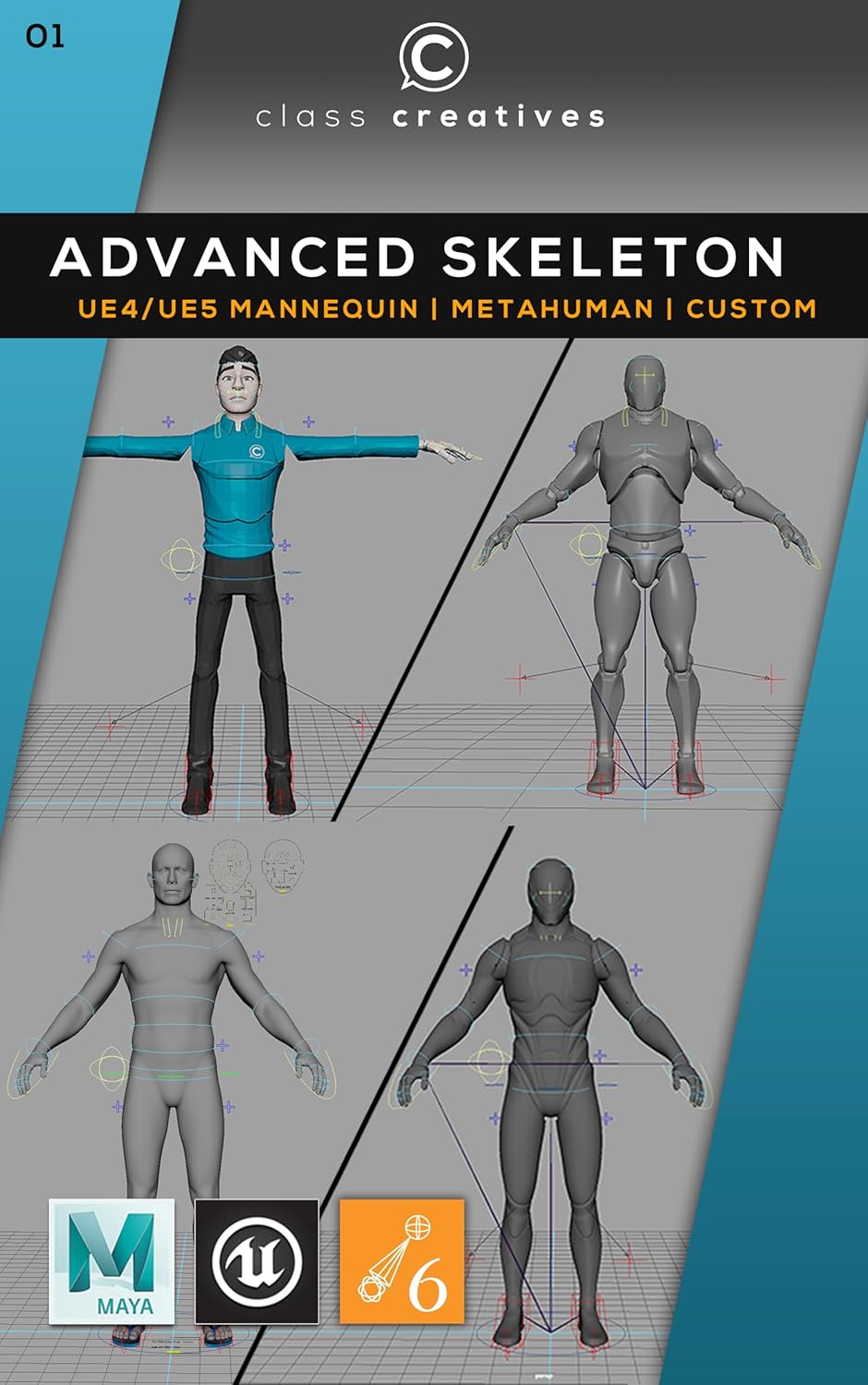 Advanced Skeleton Rigging for Maya & Unreal | Unreal Engine Mannequins ...