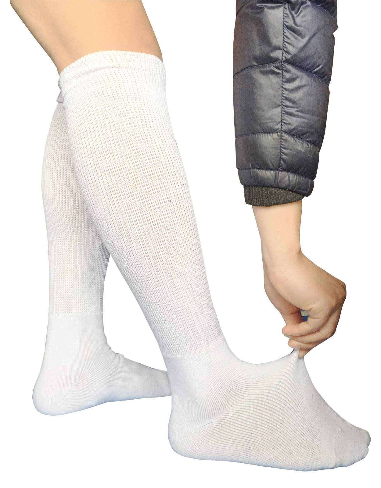Snapklik.com : Extra Width Non-binding Socks For Lymphedema Bariatric ...