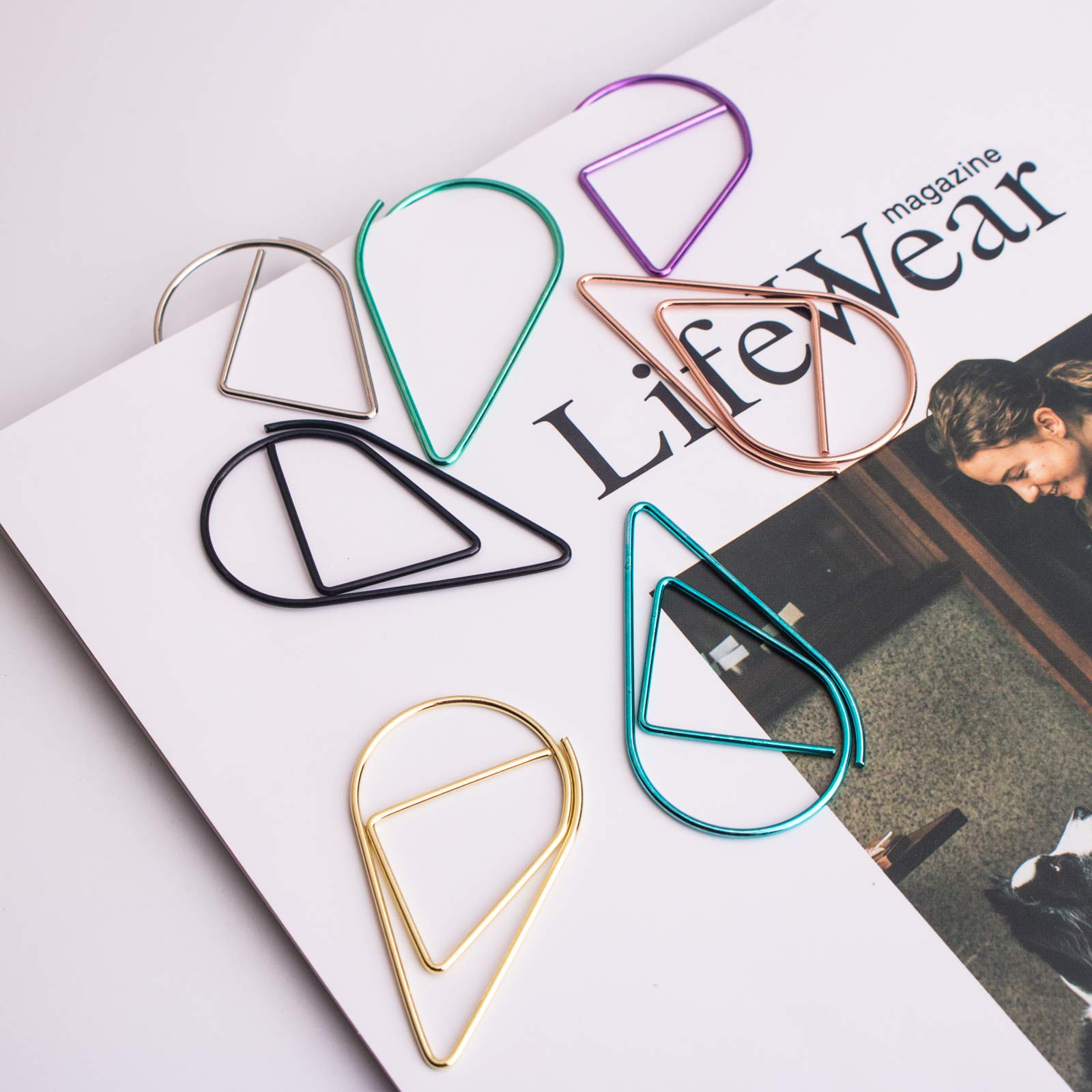 Snapklik.com : 70 Pieces Multicolor Cute Paper Clips Large, Smooth ...
