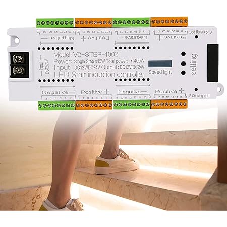 LED Motion Sensor Stair Light Controller Stairway Lighting Controller ...